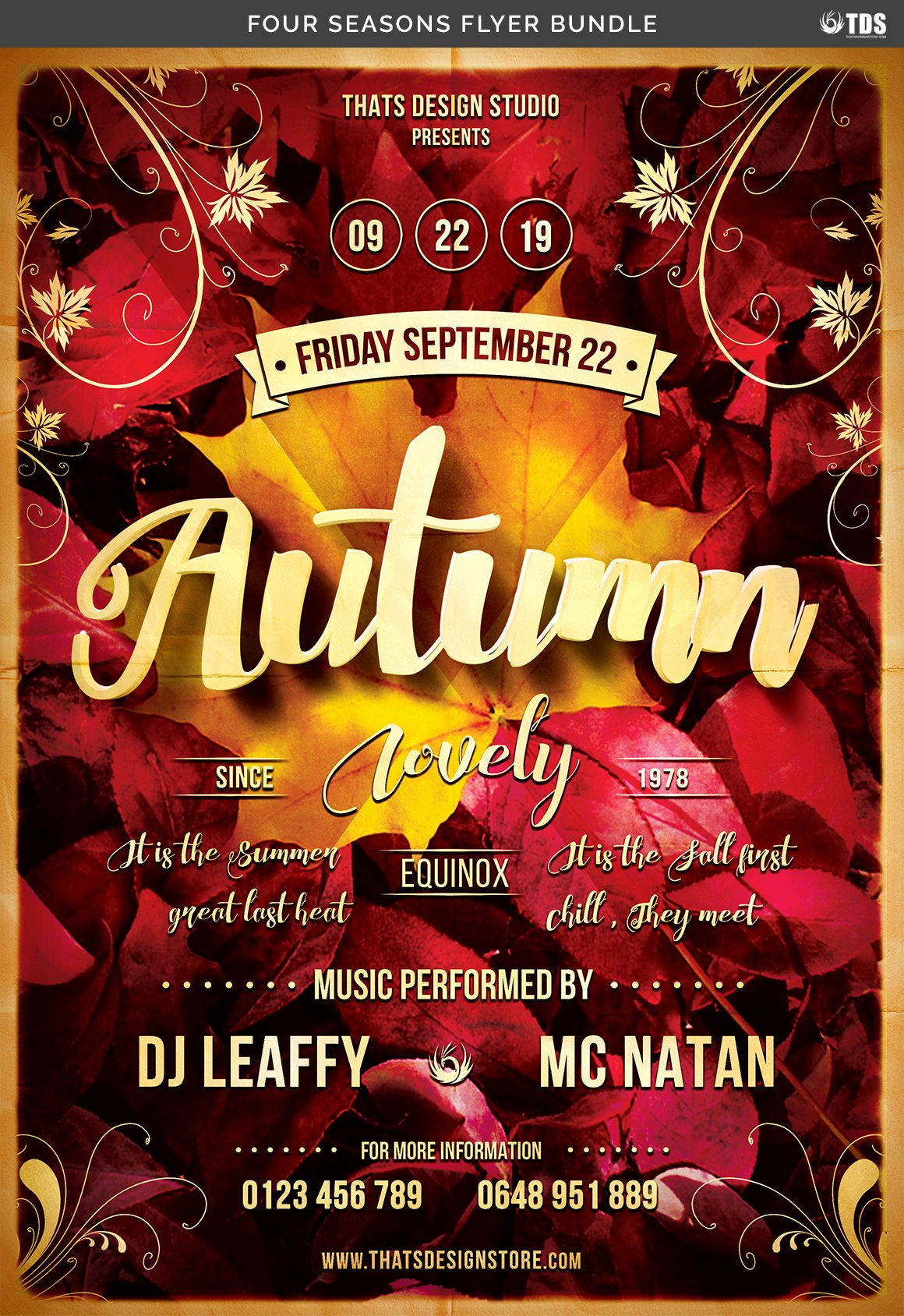 Four Seasons Flyer Bundle (36574) | Flyers | Design Bundles