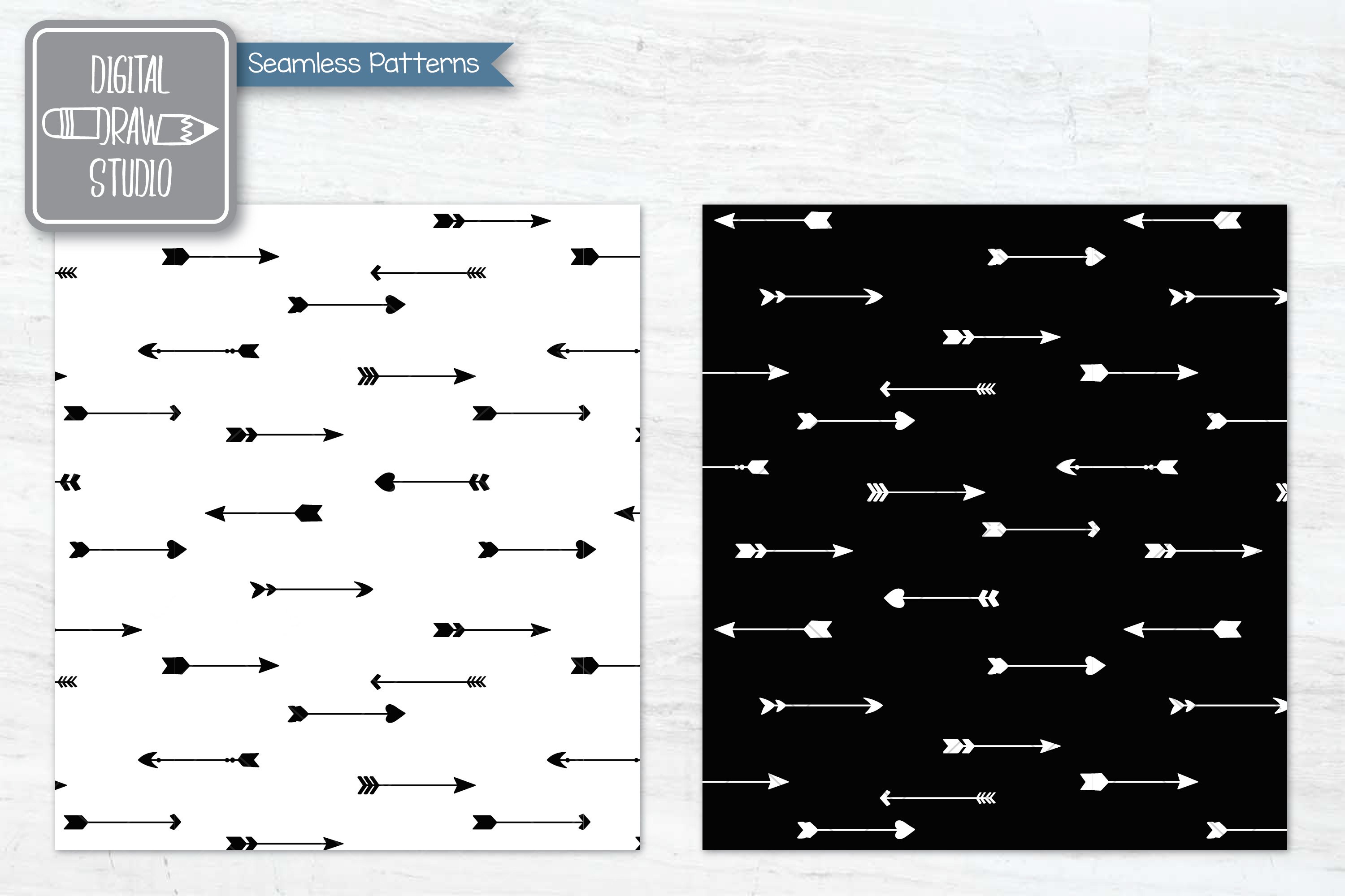Hand Drawn Arrows Black & White |Symbols | Png Svg Eps Svg (590688 ...