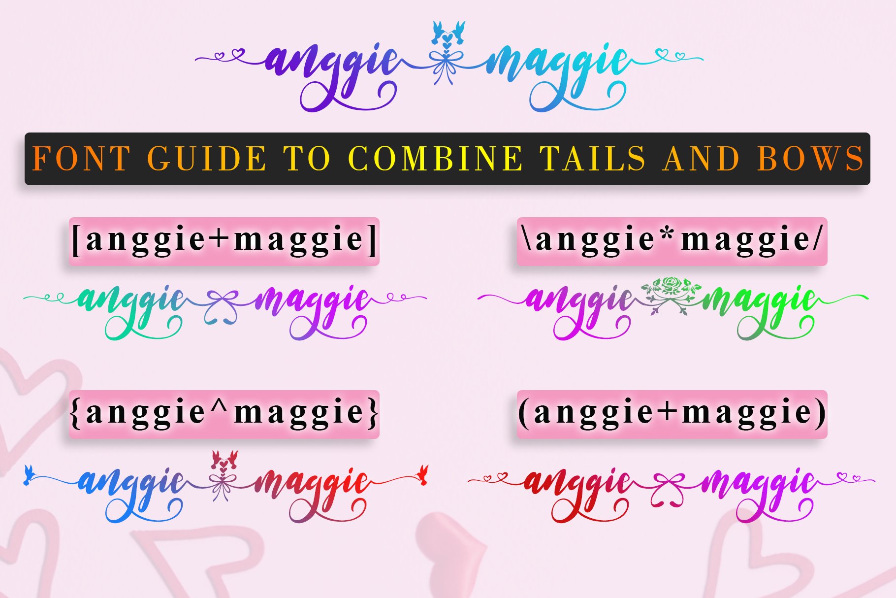 Anggie & Maggie // Modern Script (618046) | Handwritten | Font Bundles