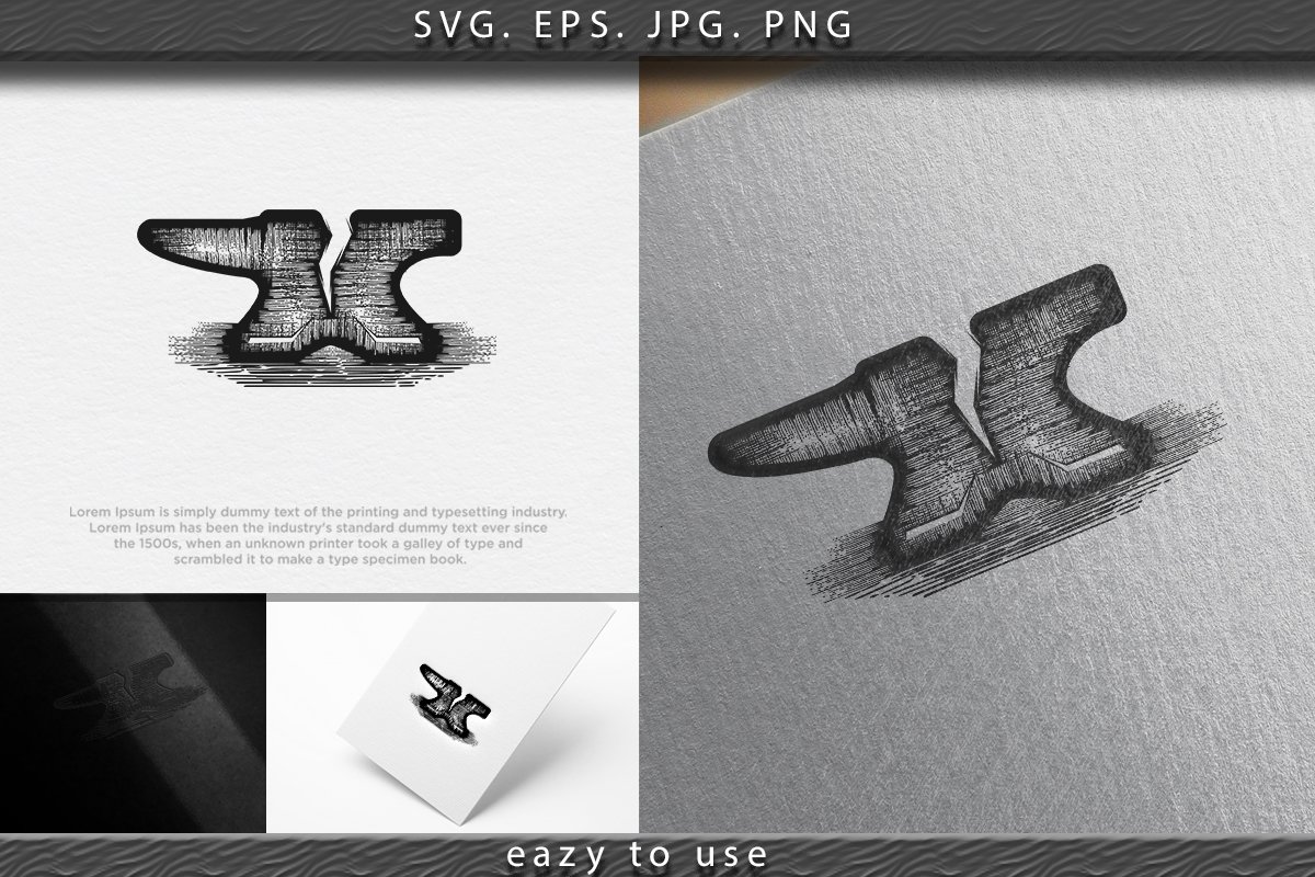 hand drawn forge logo Designs Inspiration Isolated on White (693662 ...