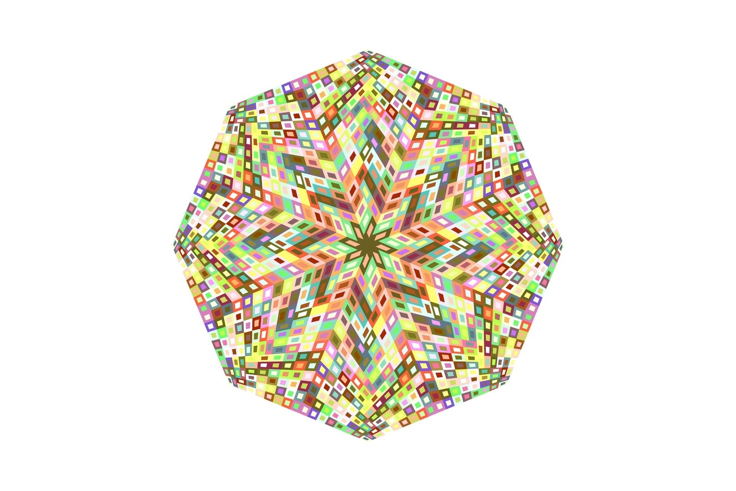 6 Mosaic Pattern Polygons (329919) | Logos | Design Bundles