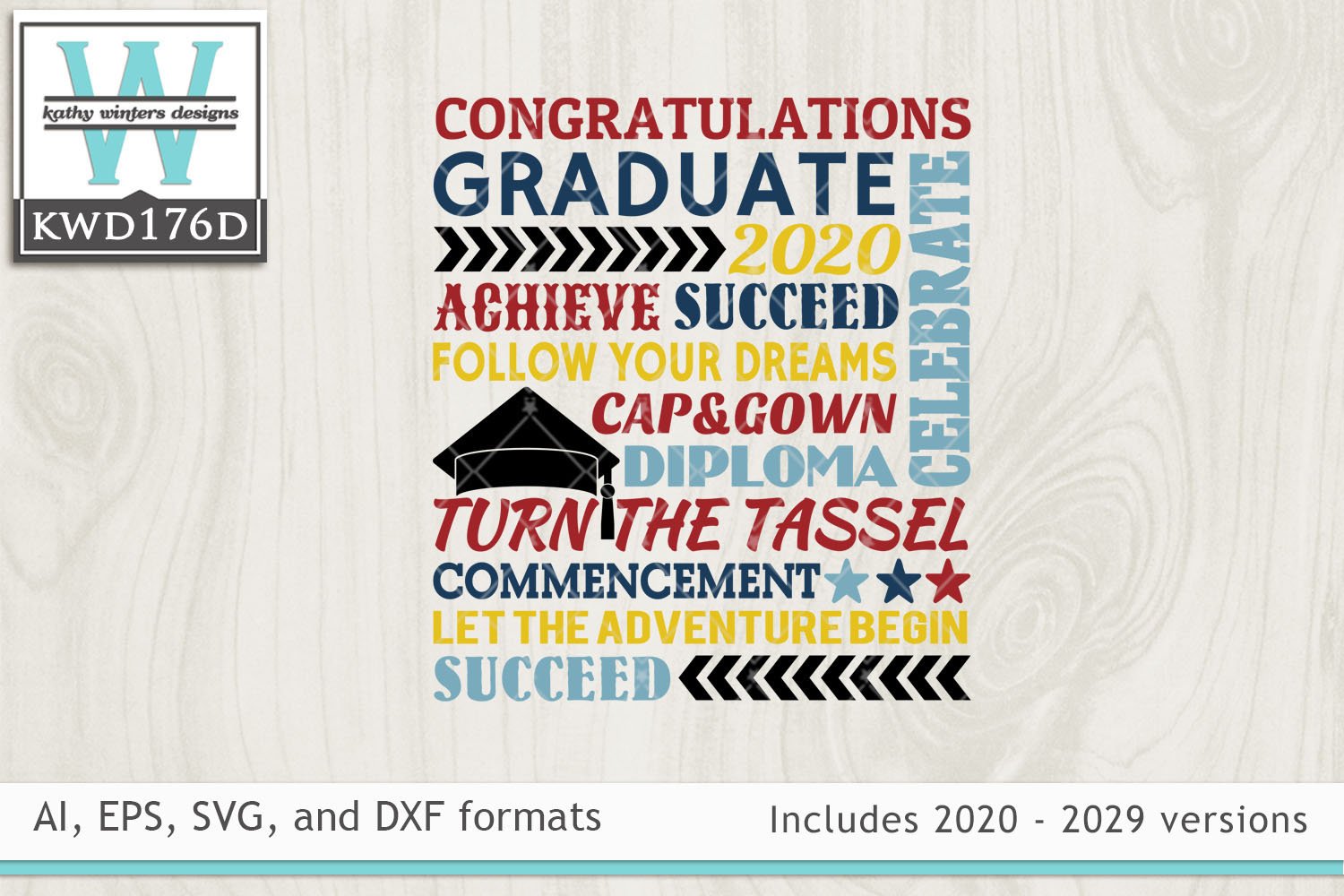 Graduation SVG - Graduation Subway Art (555800) | Cut Files | Design ...