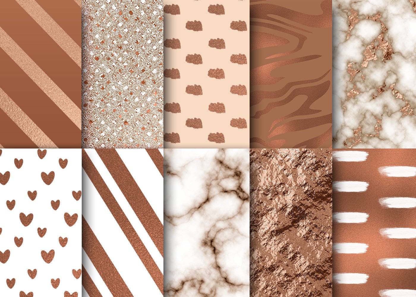 Copper Marble Textures (421659) | Textures | Design Bundles