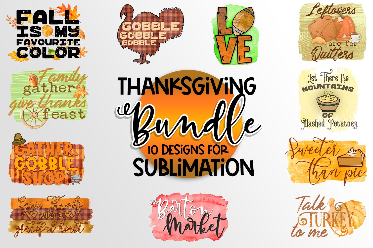 Thanksgiving Bundle for Sublimation (943241) | Sublimation | Design Bundles