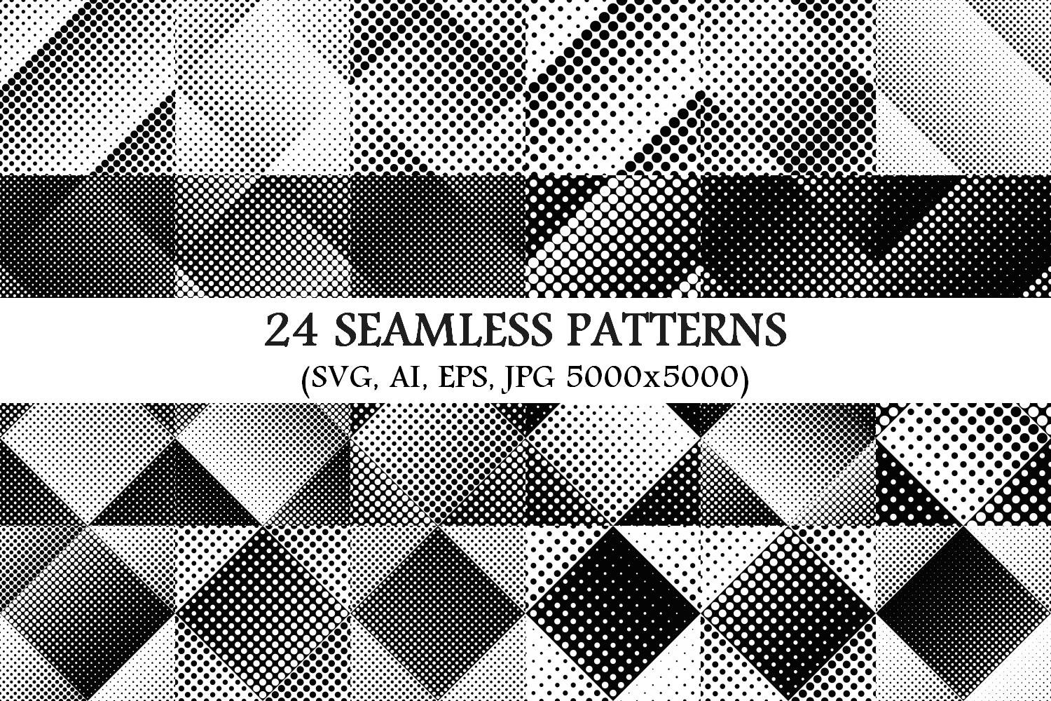 24 Seamless Dot Patterns (336062) | Patterns | Design Bundles