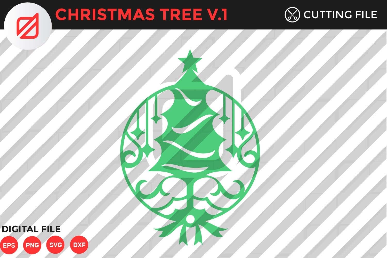 Christmas Tree Ornament Cutting File-SVG (335992) | SVGs | Design Bundles