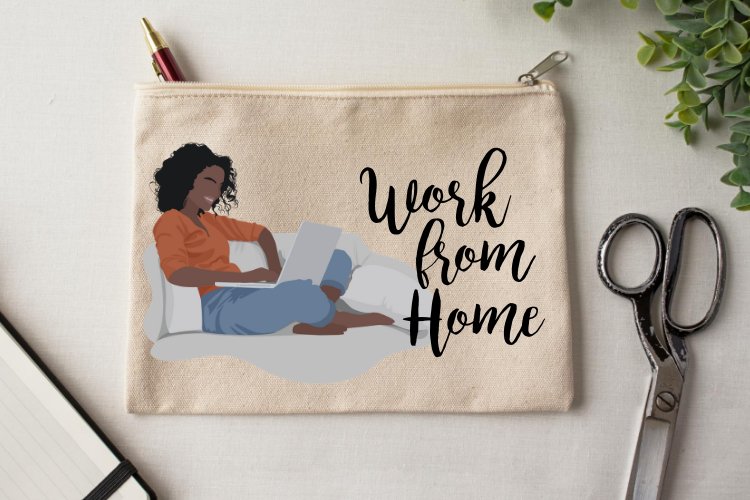 Work From Home Vector Illustration