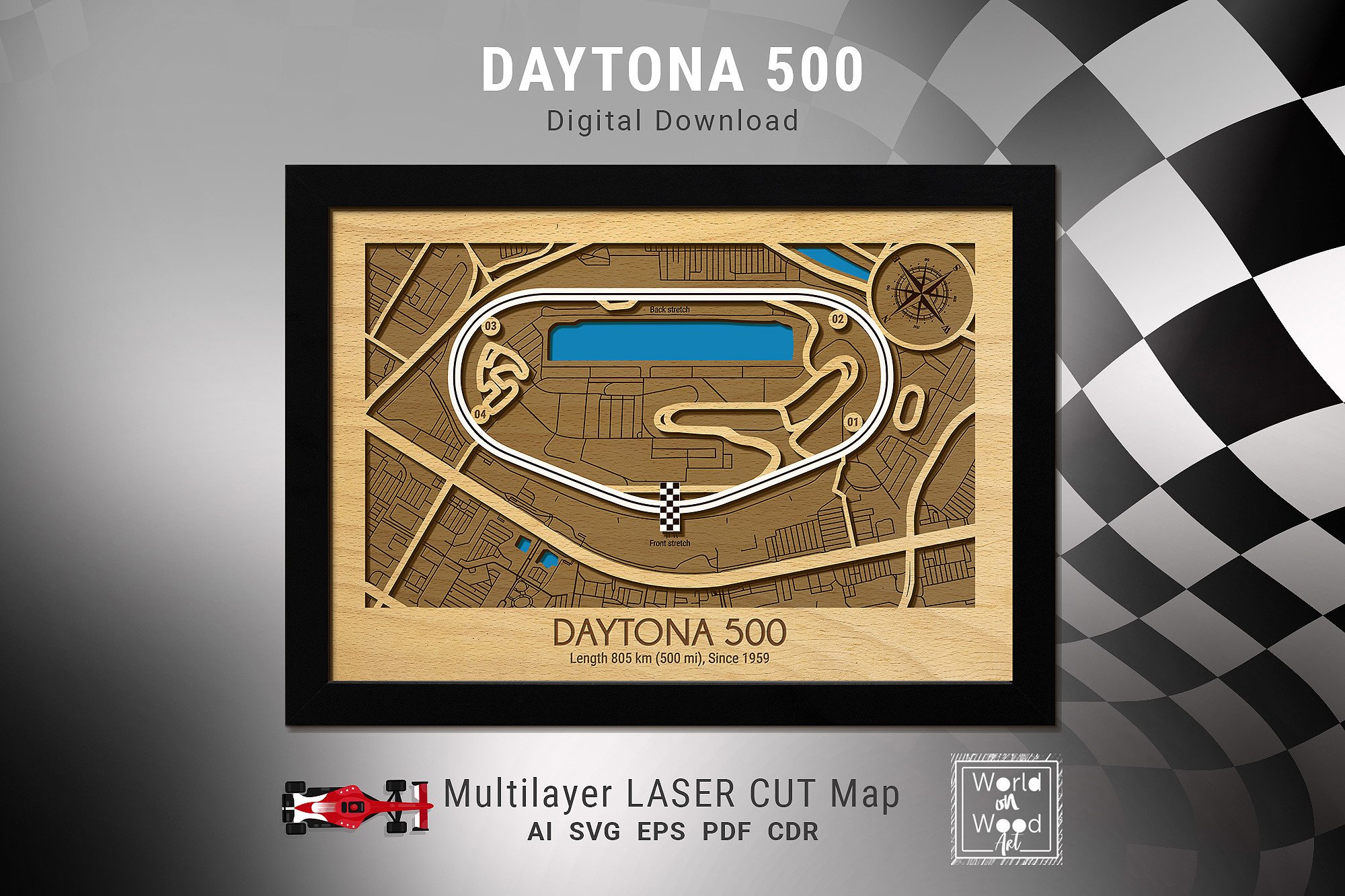 Daytona Race Track Map