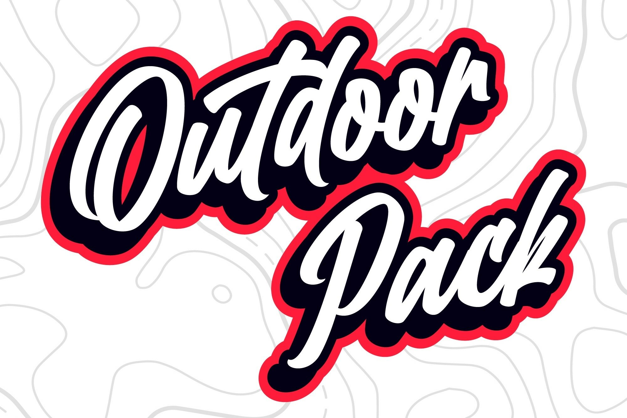 Outdoor Adventure Style Vector Design Elements (2260390 ...