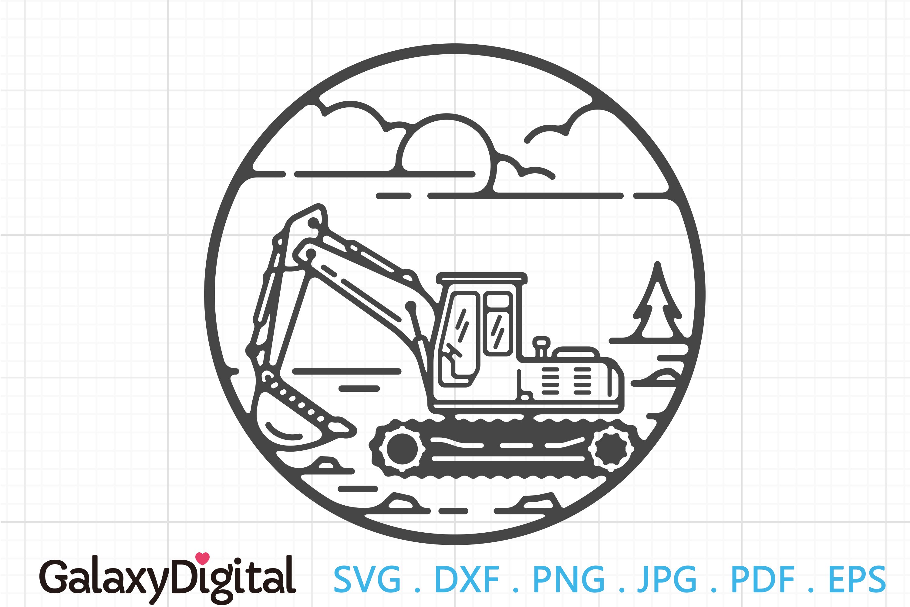 Digger Clip Art Black And White