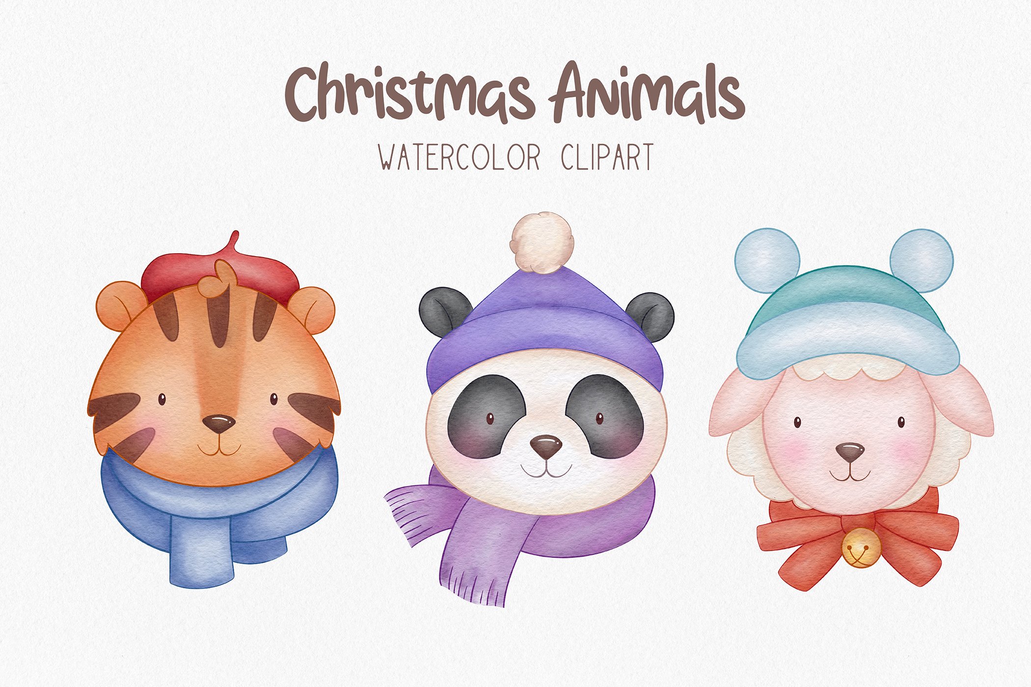 Christmas Cute Cartoon Animals