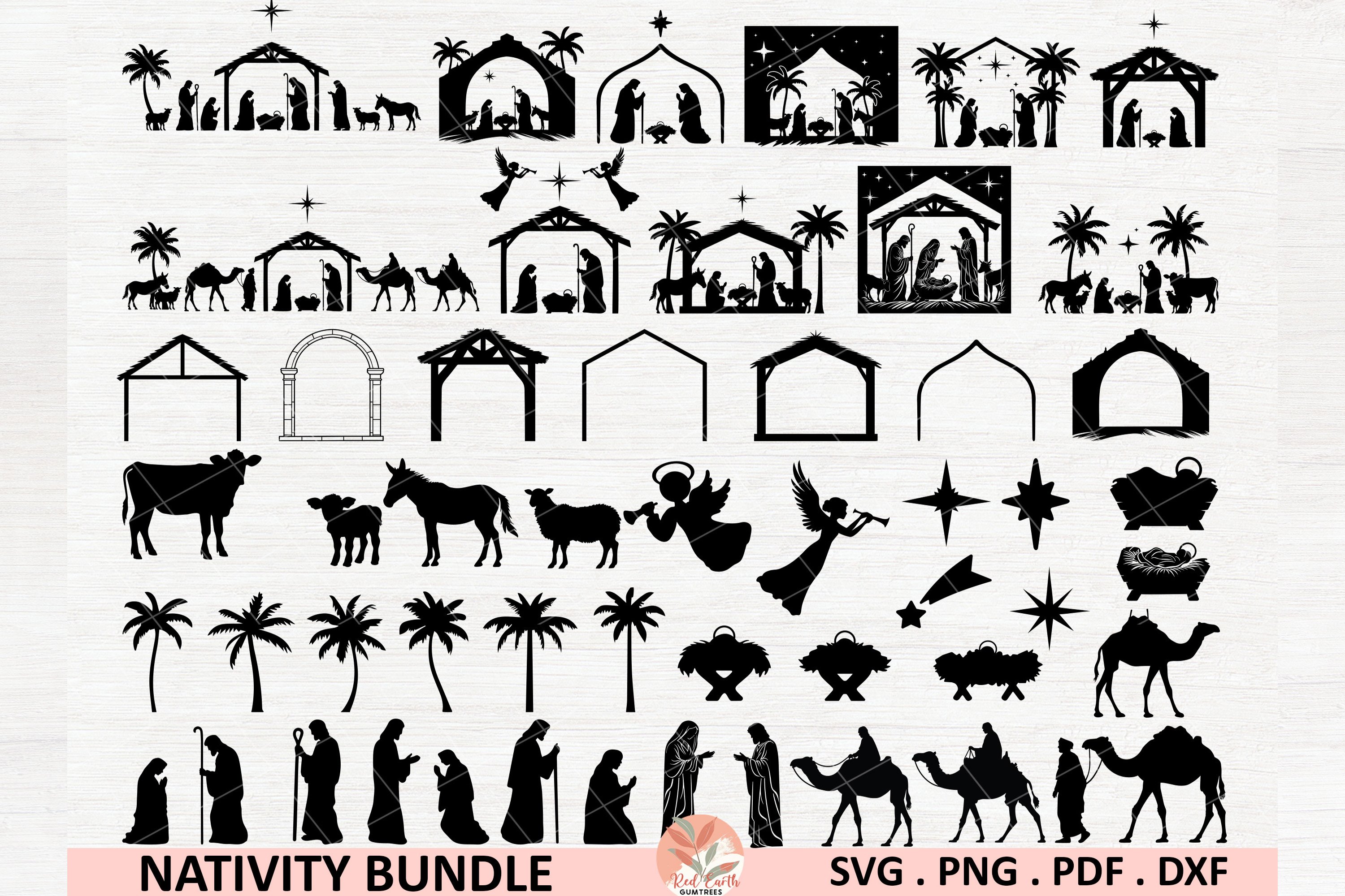 Nativity Star Silhouette Printable
