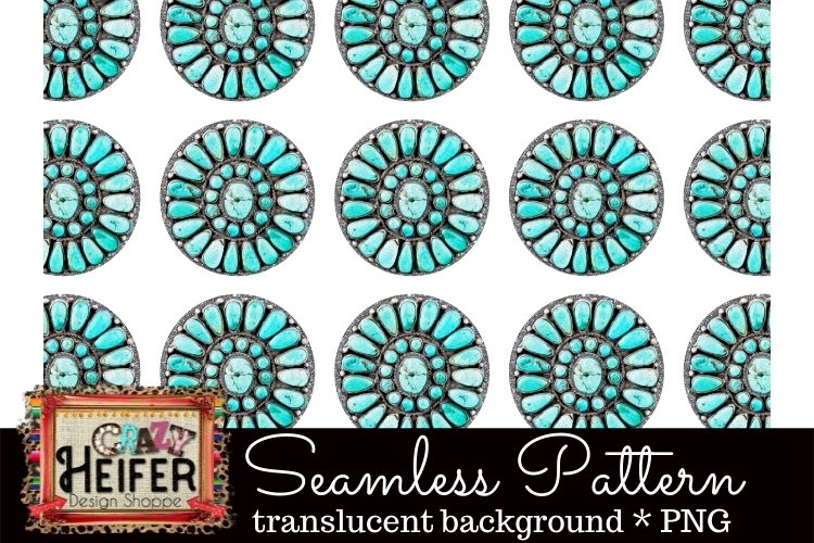Seamless Pattern Turquoise Western Translucent overlay (1590039 ...