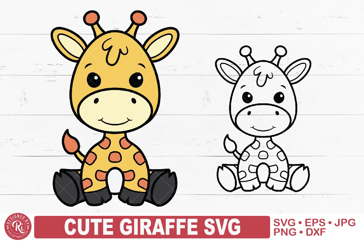 Cartoon Baby Giraffe