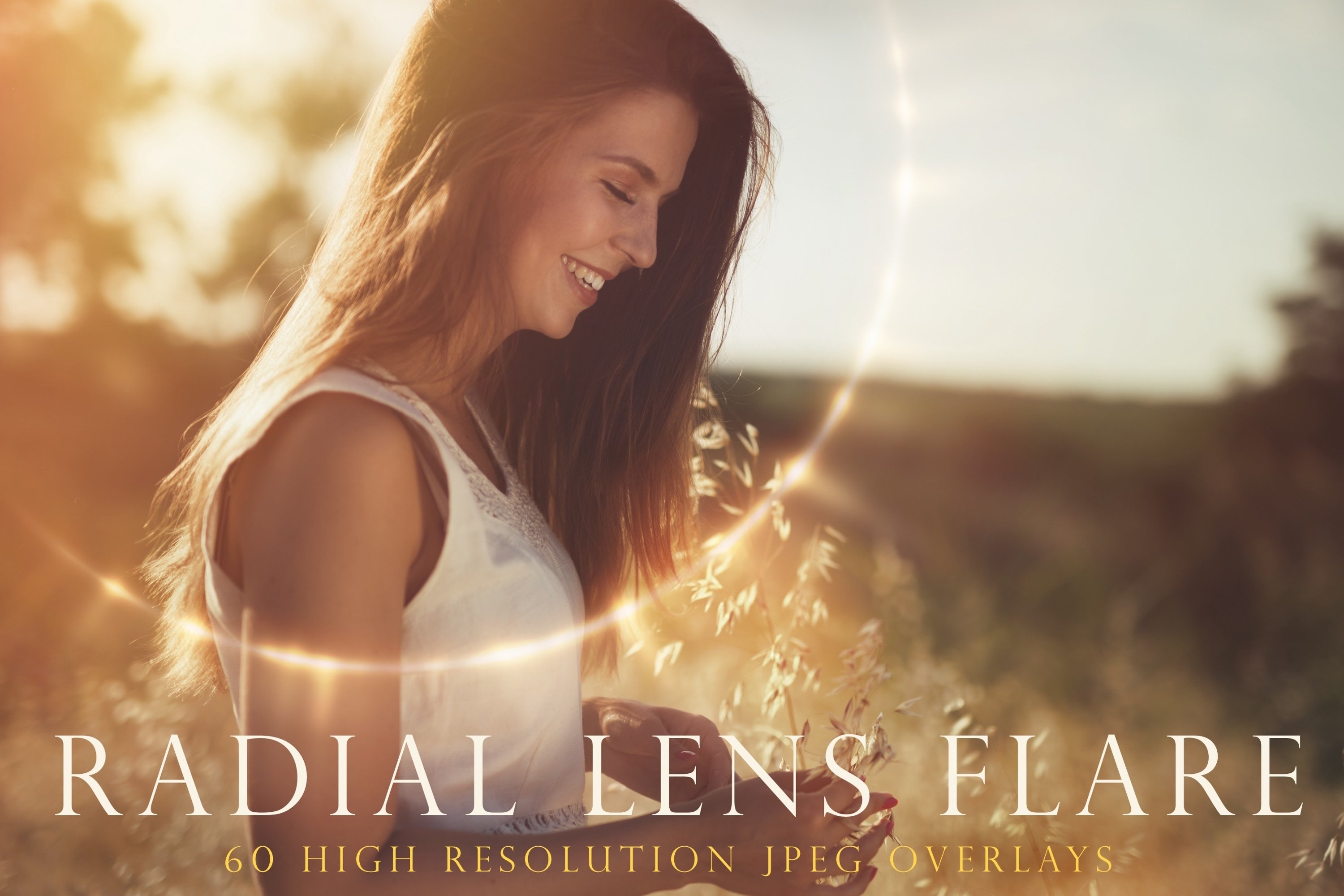 Radial lens flare sunlight photoshop overlays