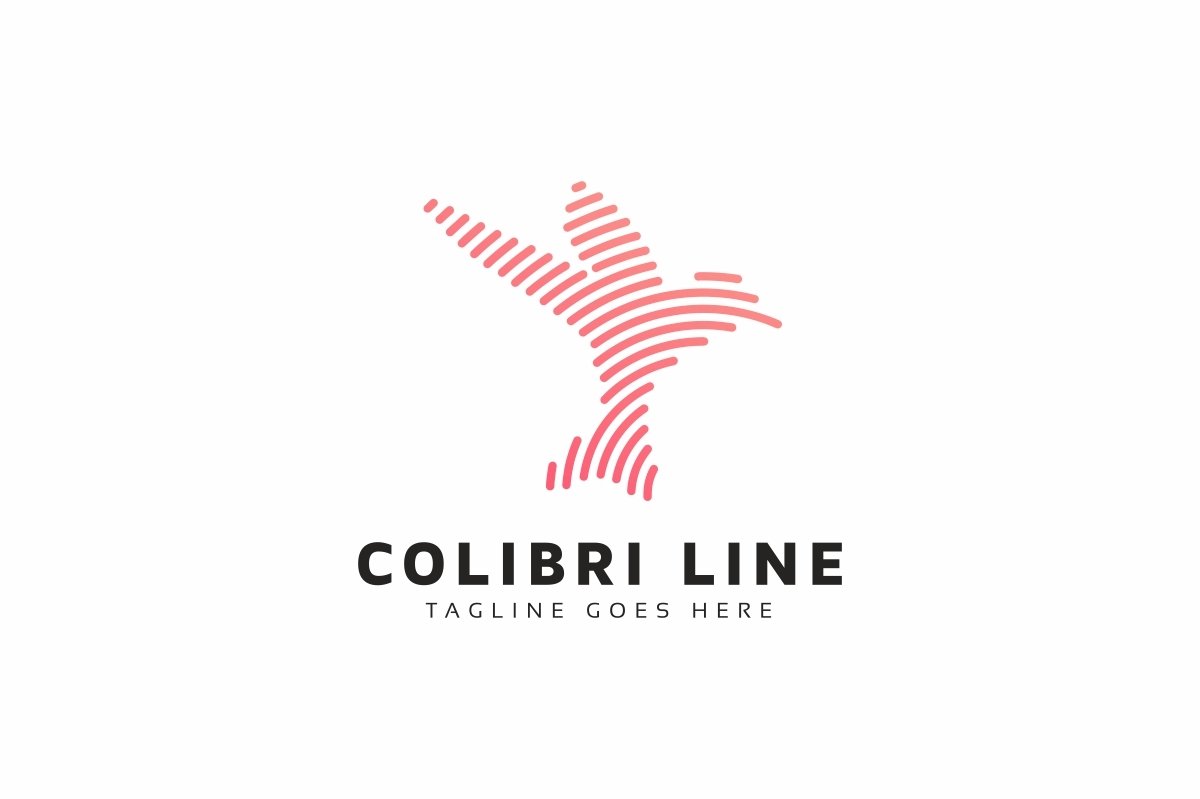 Colibri Line Logo (885702) | Logos | Design Bundles