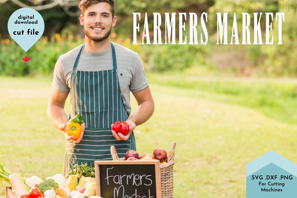 Farmers Market SVG - Farm House Sign (1077286) | Cut Files | Design Bundles