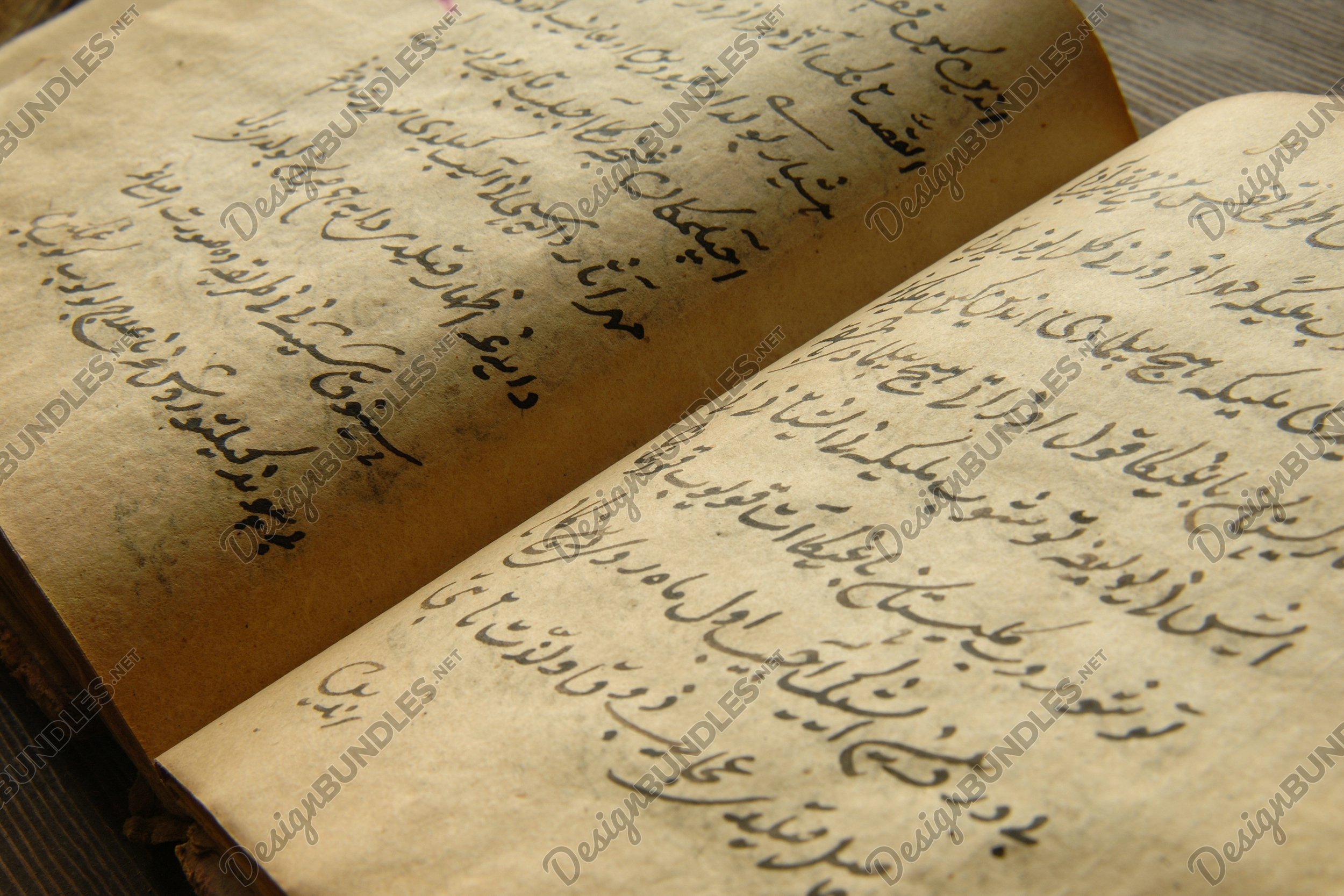 Ancient open arabic book. Old arabic manuscripts and texts (1619569 ...