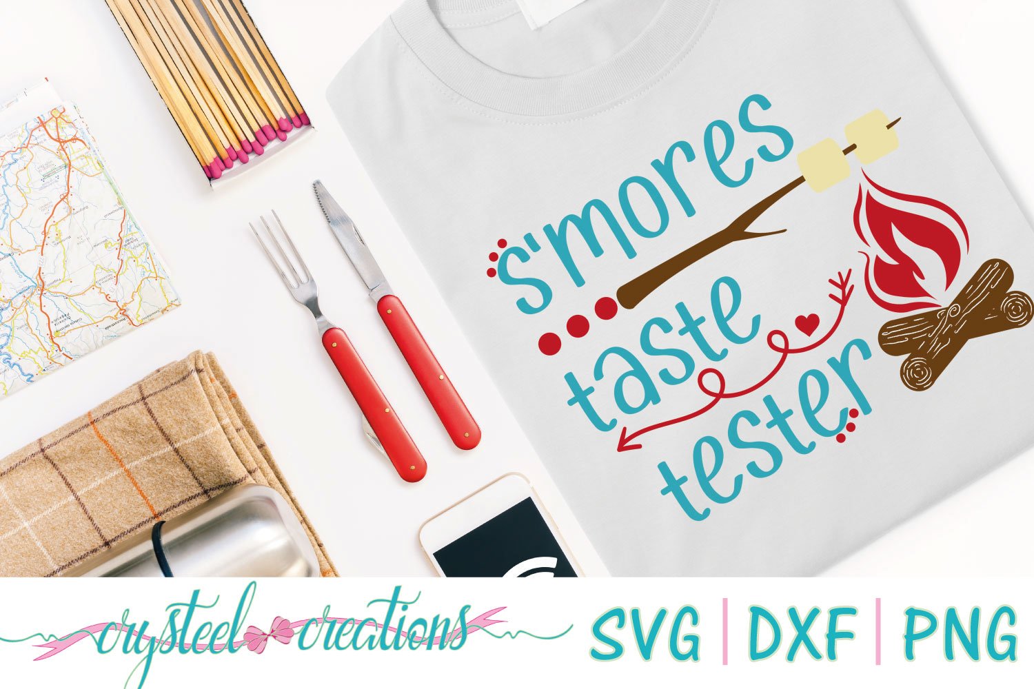S'mores taste tester SVG, PNG, DXF (65995) | Cut Files | Design Bundles