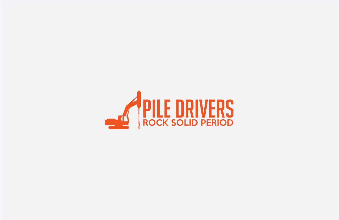 Pile Logo Geometric Sign, Associated With Construction, Piles,