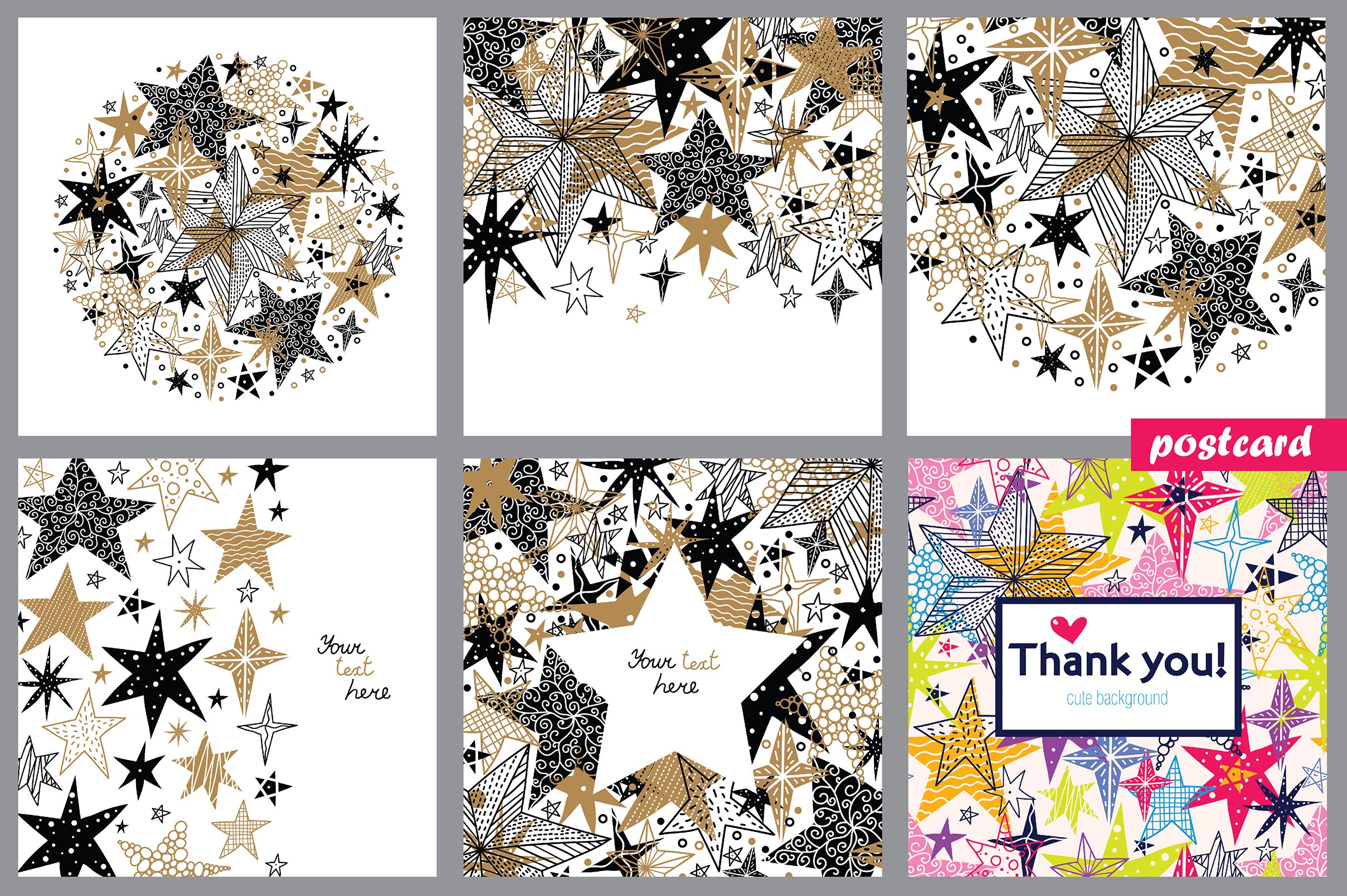 Magic stars. (138668) | Patterns | Design Bundles