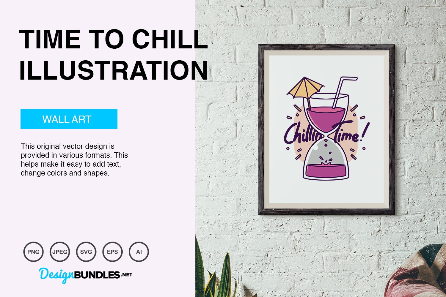 Time To Chill Vector Illustration