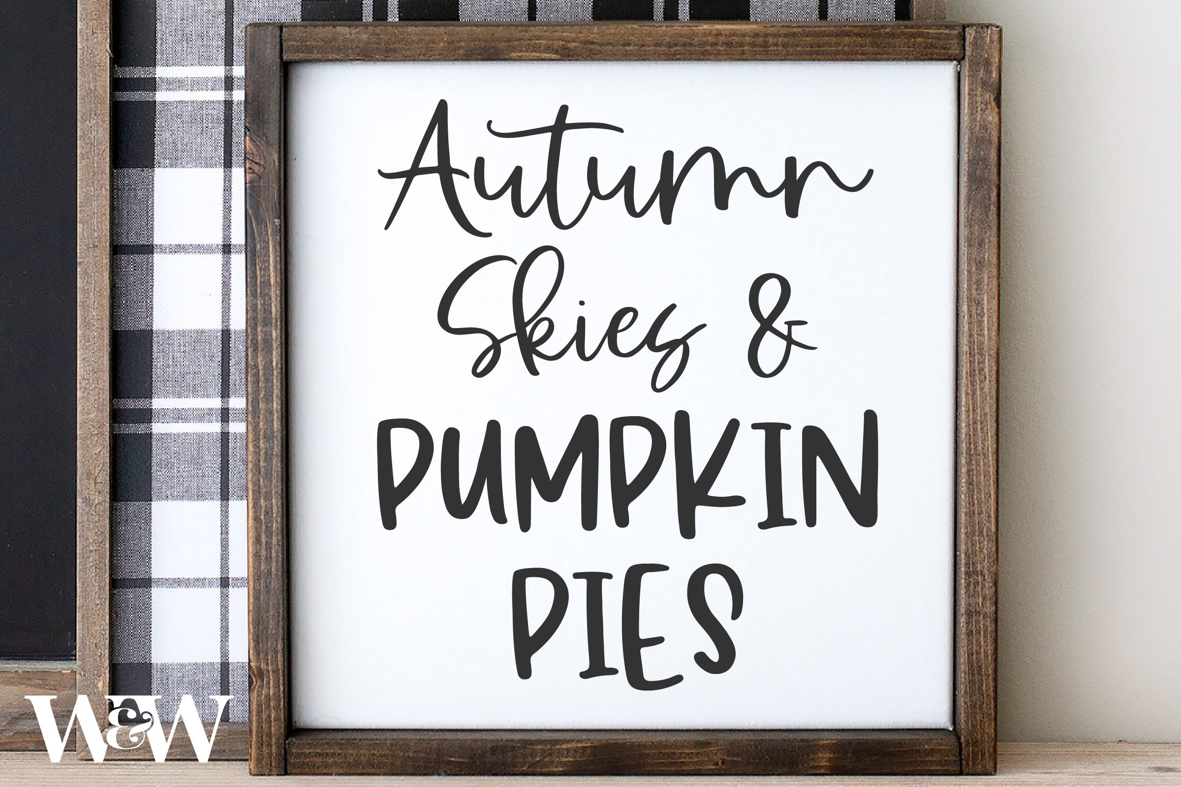 Autumn Skies Pumpkin Pies SVG | Fall Sign SVG (1043901) | SVGs | Design ...