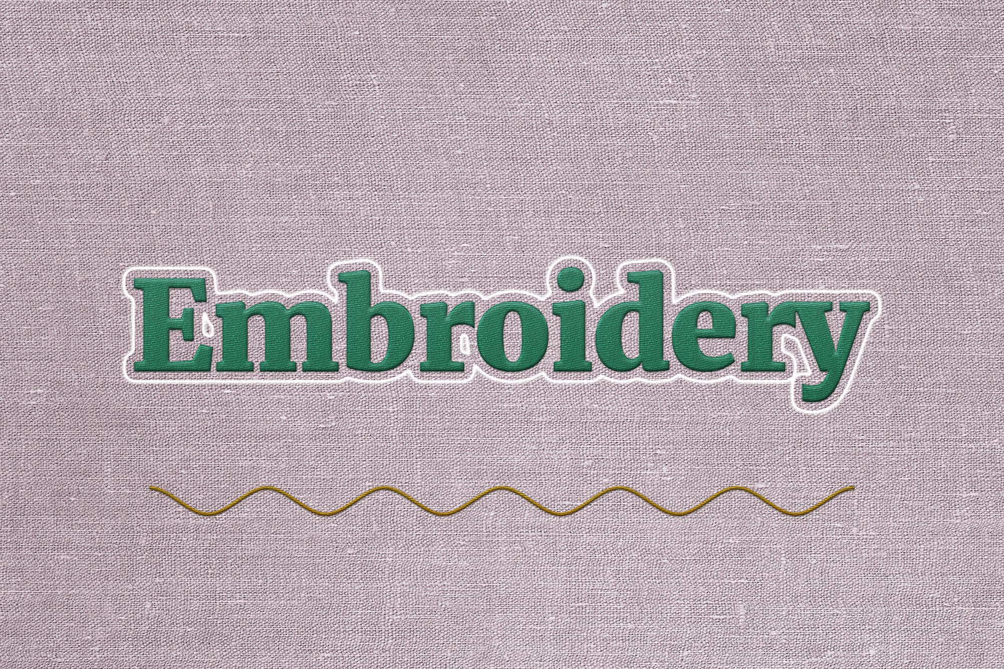 Embroidery Text Effect Design Photoshop Layer Style Effect (1029049 ...