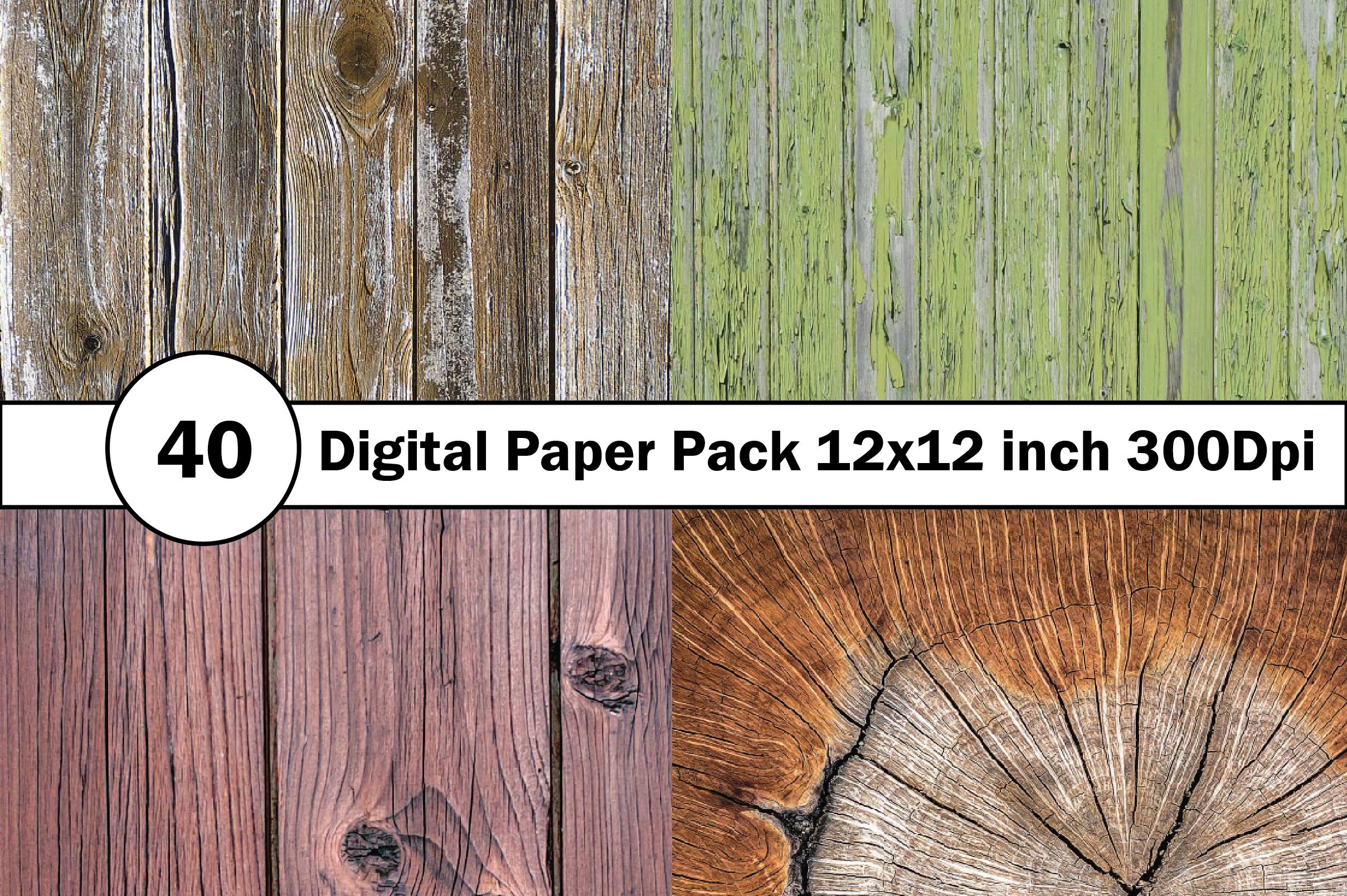 40 Digital Paper Pack 12x12 inch 300 Dpi (380052) | SVGs | Design Bundles