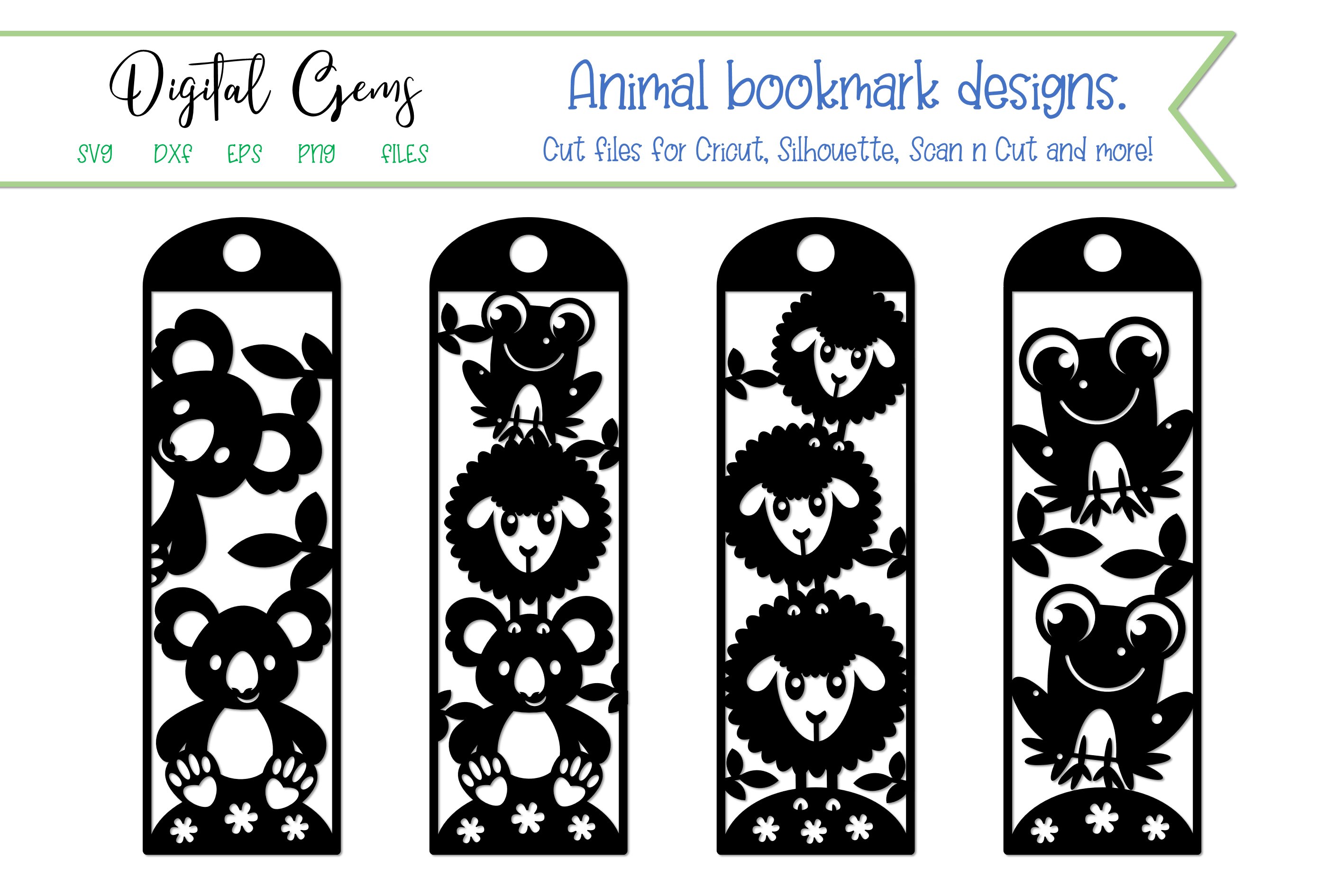 Animal bookmark paper cut designs SVG / DXF / EPS files (481085) | SVGs ...
