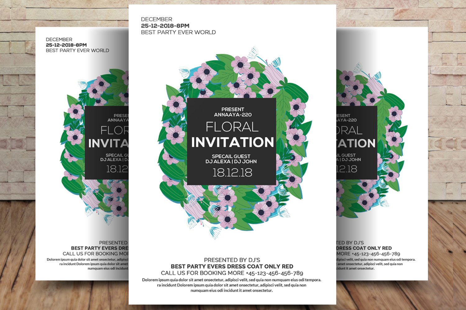 Floral Invitation Card (484998)