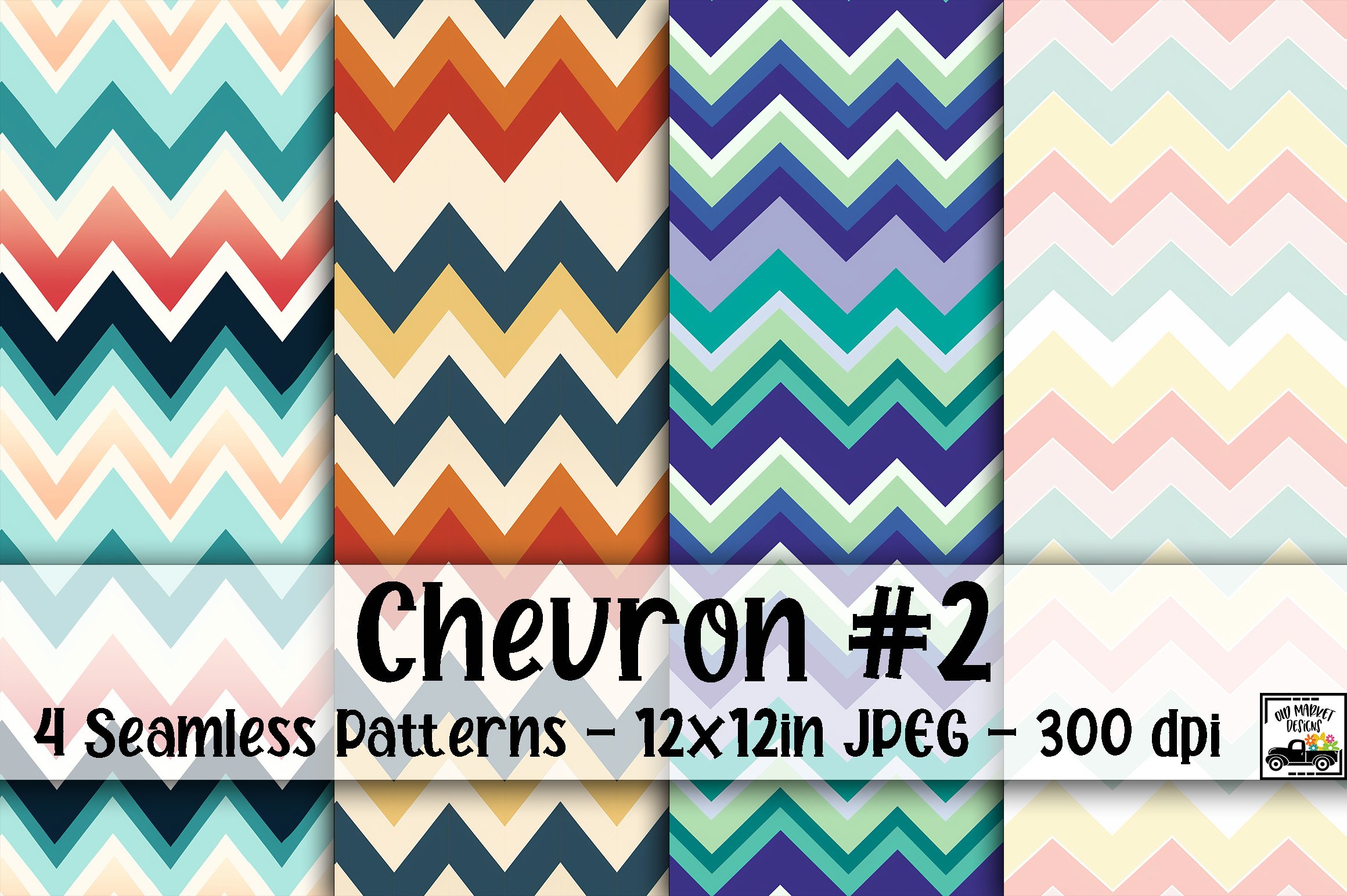 Chevron Background With Monogram Maker