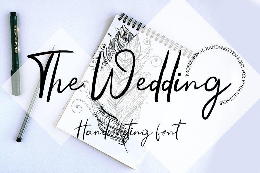 The Wedding (911250) | Handwritten | Font Bundles