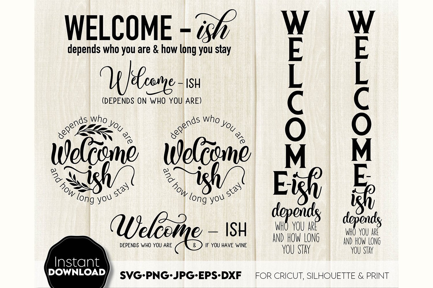 Glowforge Front door sign design Welcome to Our Home svg Tall sign ...
