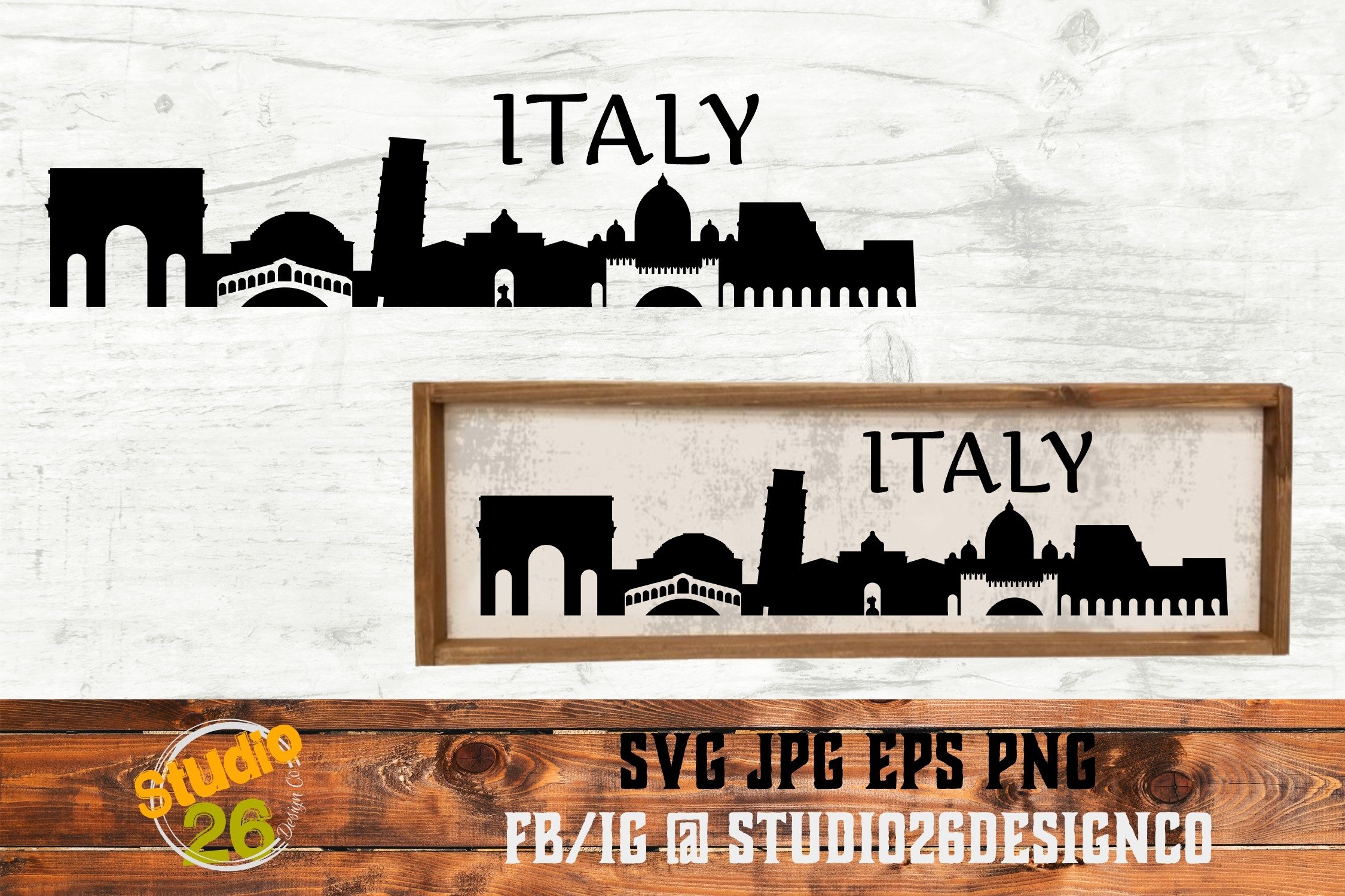 Italian Landmarks Clip Art