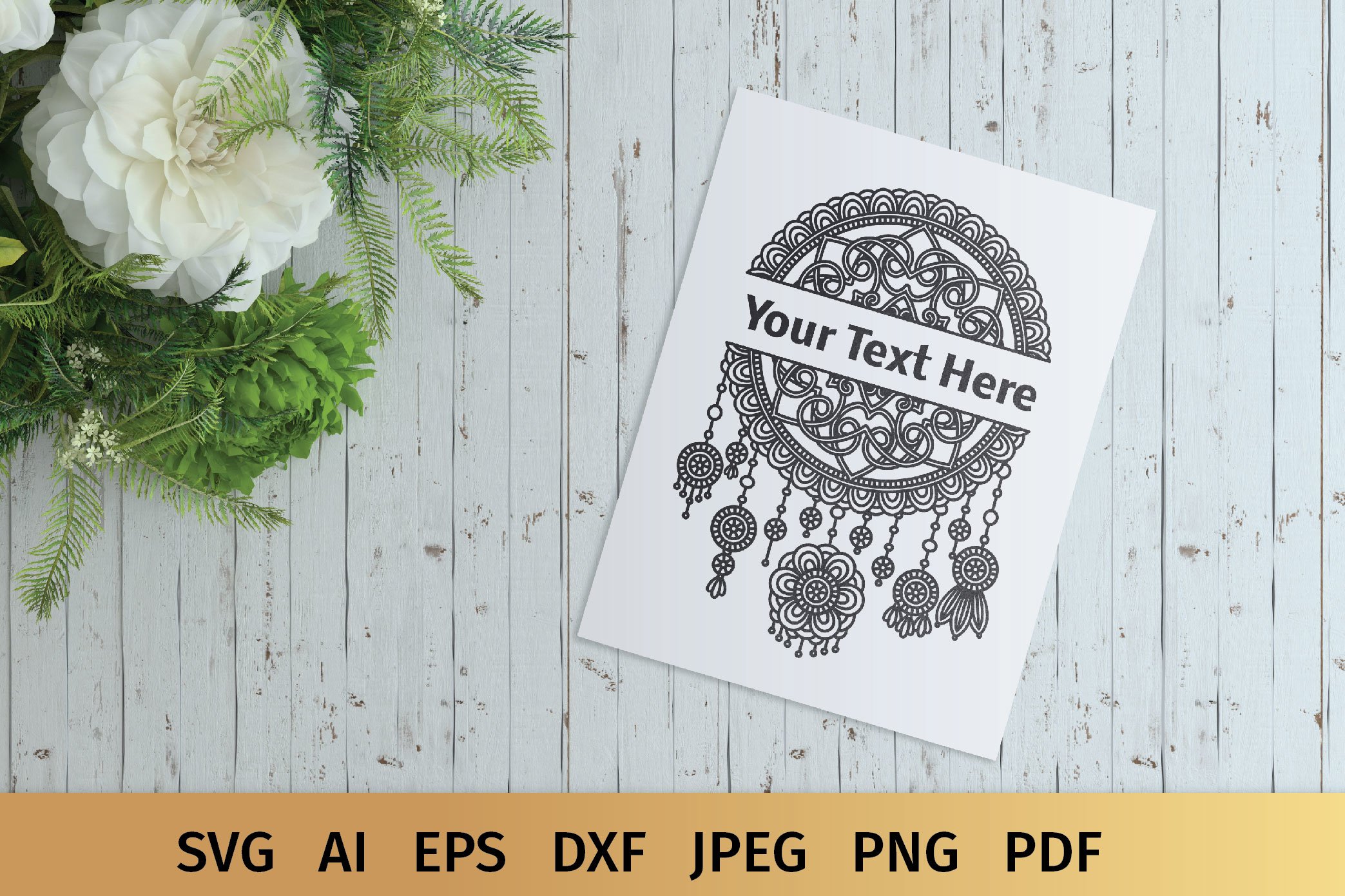 Dream Catcher SVG | Monogram SVG (437391) | Monograms | Design Bundles