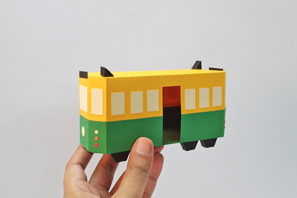 DIY Melbourne Train - 3d papercraft (539782) | Paper Cutting | Design ...
