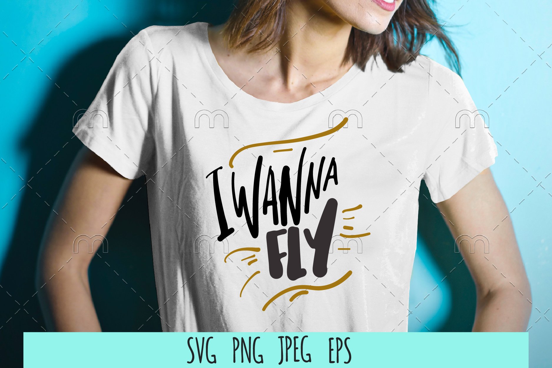 SVG cut file. I wanna fly. Hand Lettered SVG. (1135014) | SVGs | Design ...