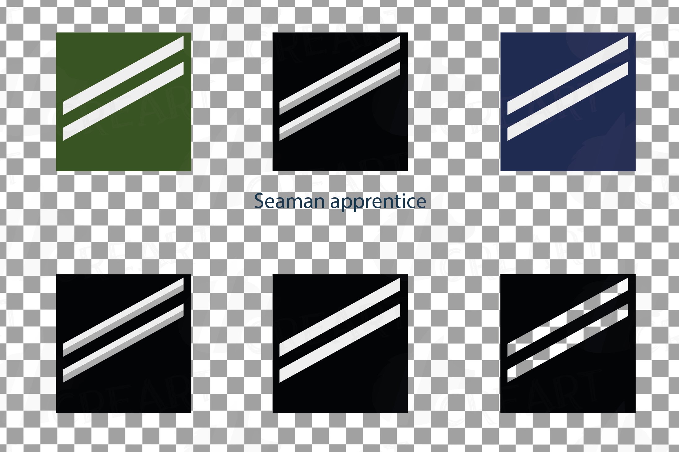 Seaman apprentice United States rank insignia clip art pack (601227 ...