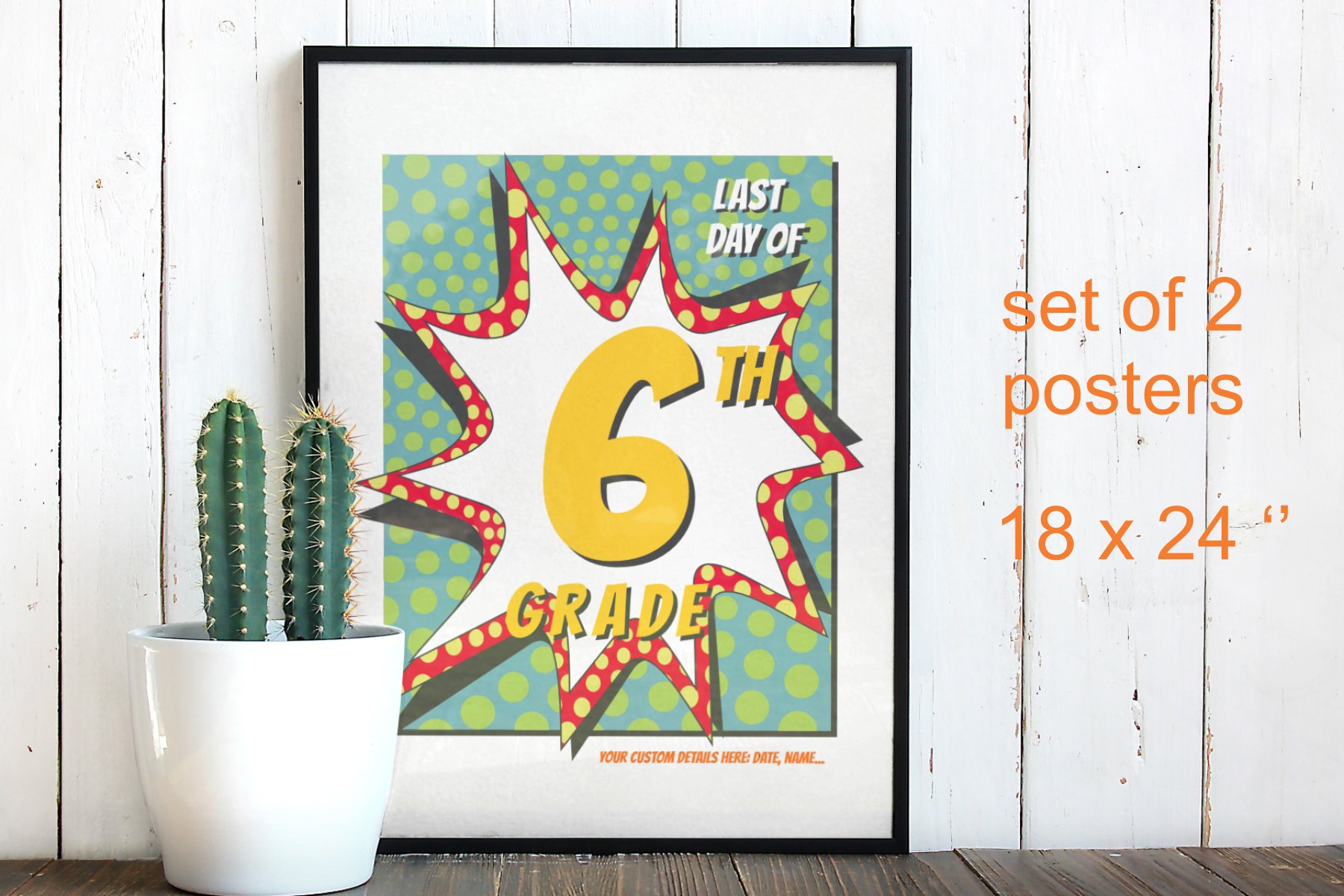 School Posters 6th Grade Printable Editable PDF (585335) | Customizable ...
