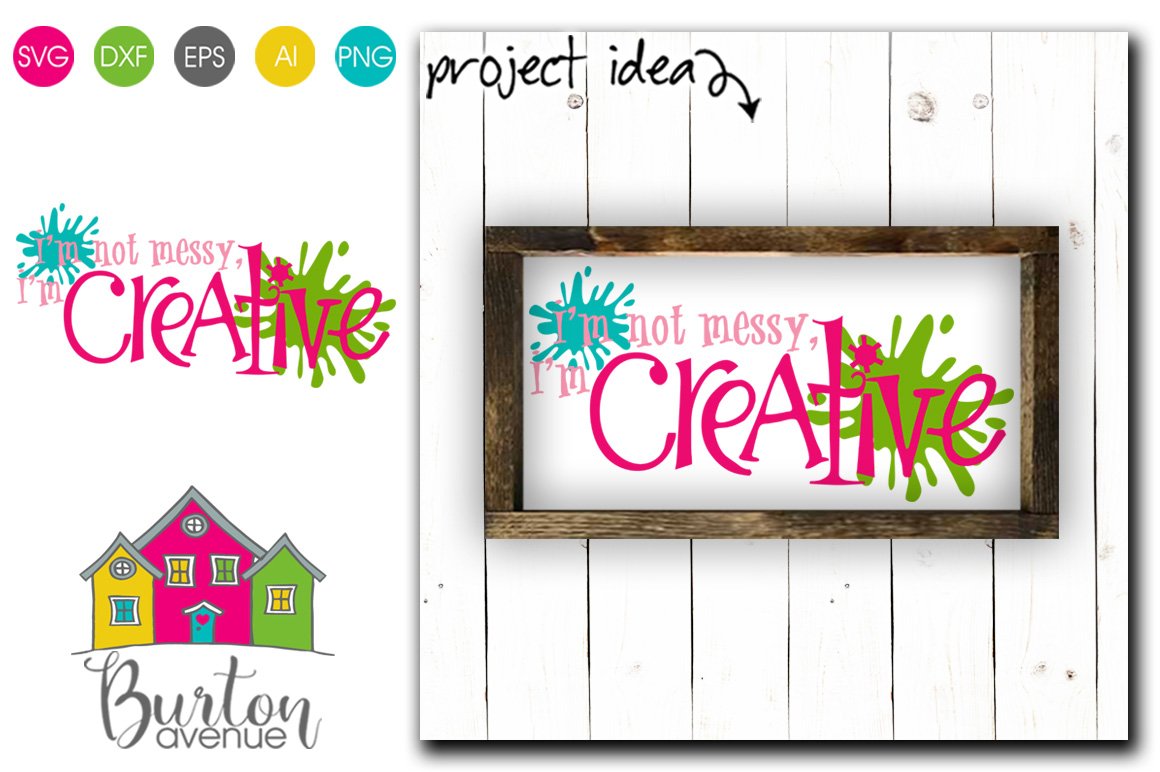 I'm Creative SVG File (198818) | SVGs | Design Bundles