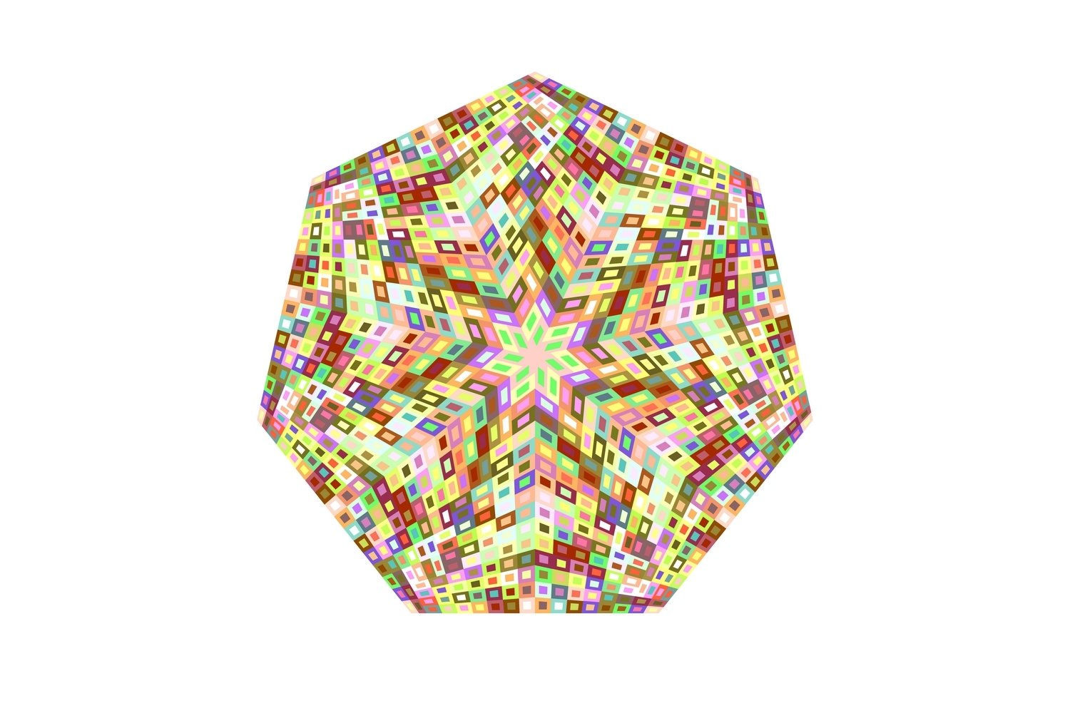 6 Mosaic Pattern Polygons (329919) | Logos | Design Bundles