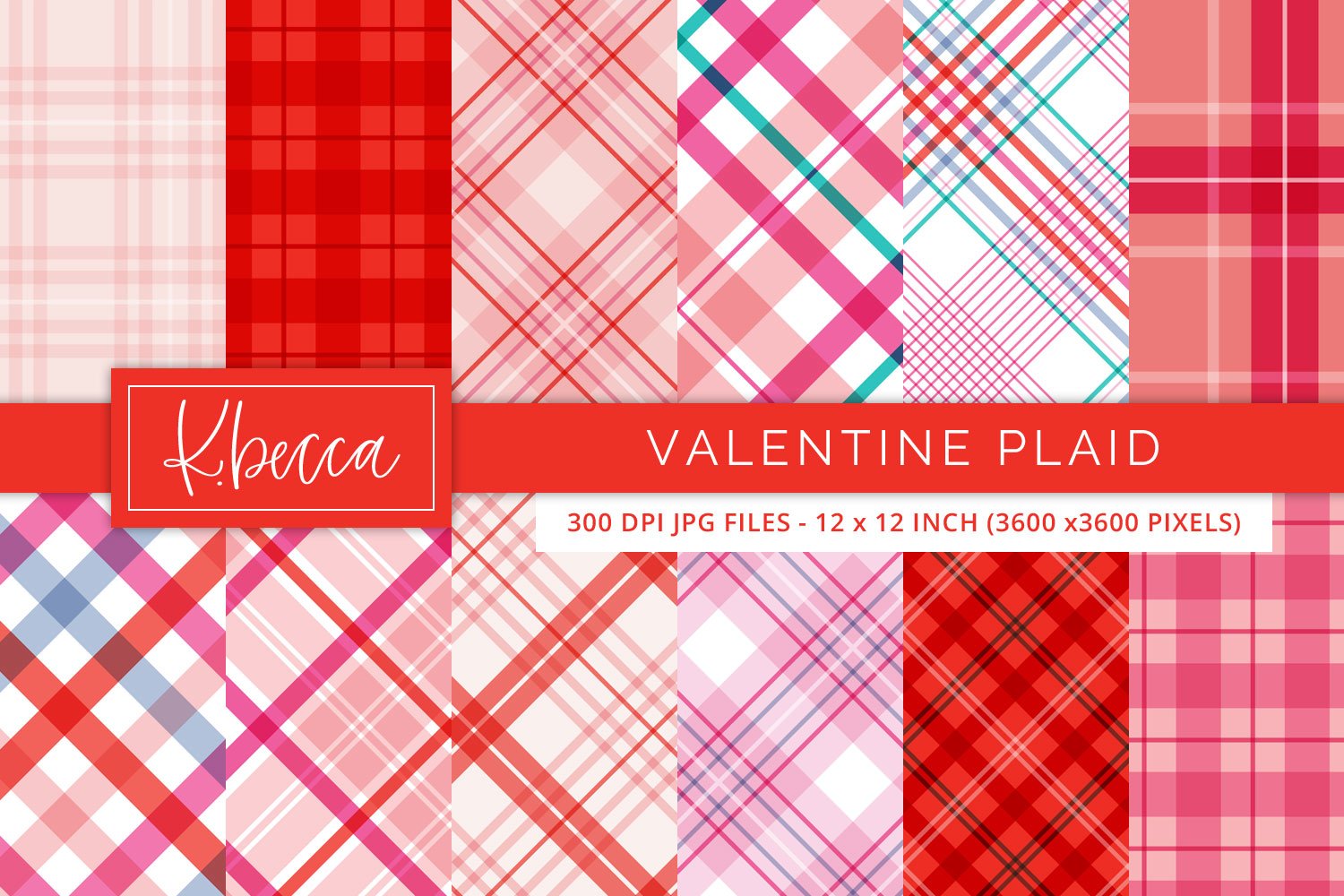 Red & Pink Valentine Plaid Background Patterns Seamless (418005 ...