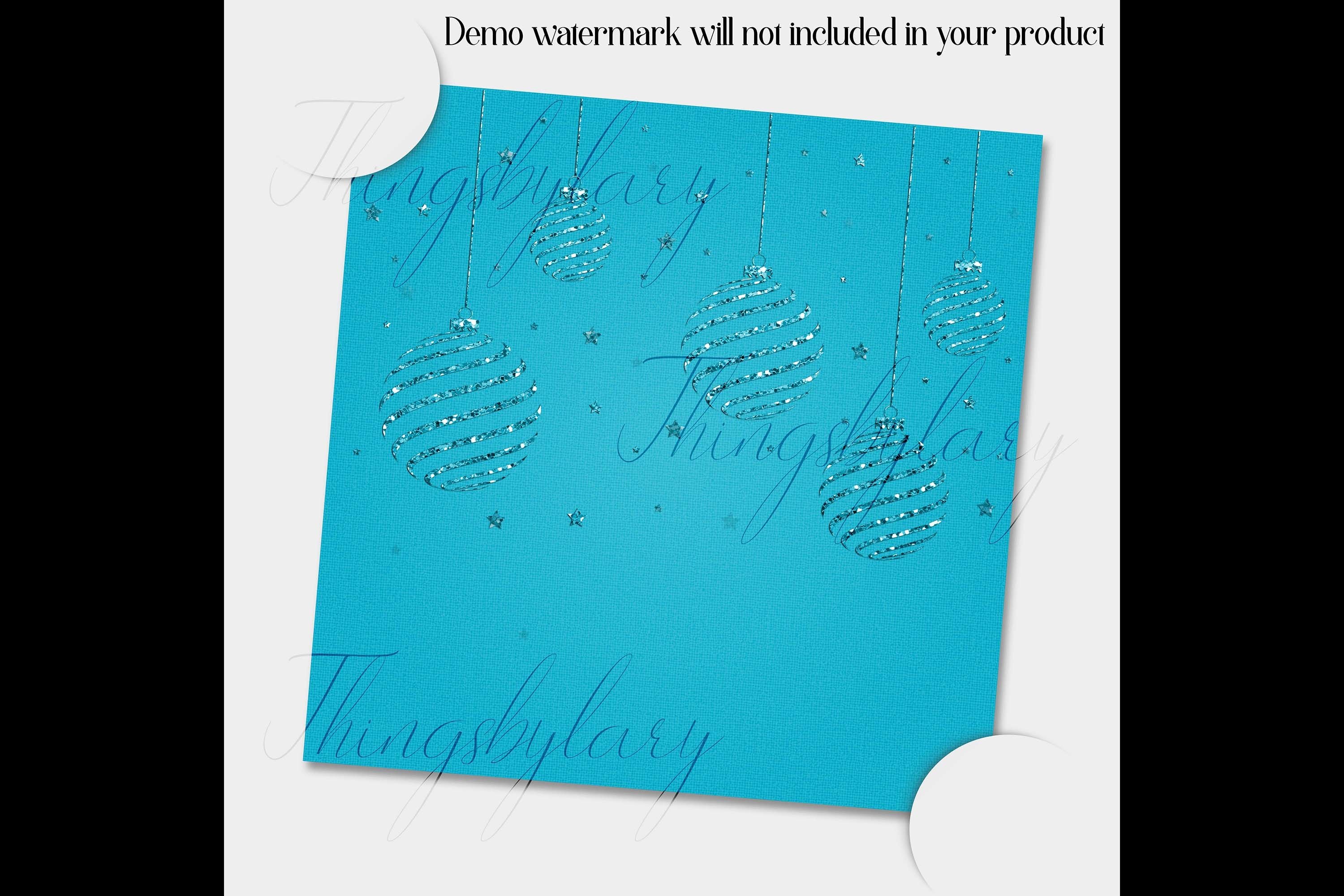 16 Blue Glitter Christmas Printable Digital Papers 12 inch (153040 ...
