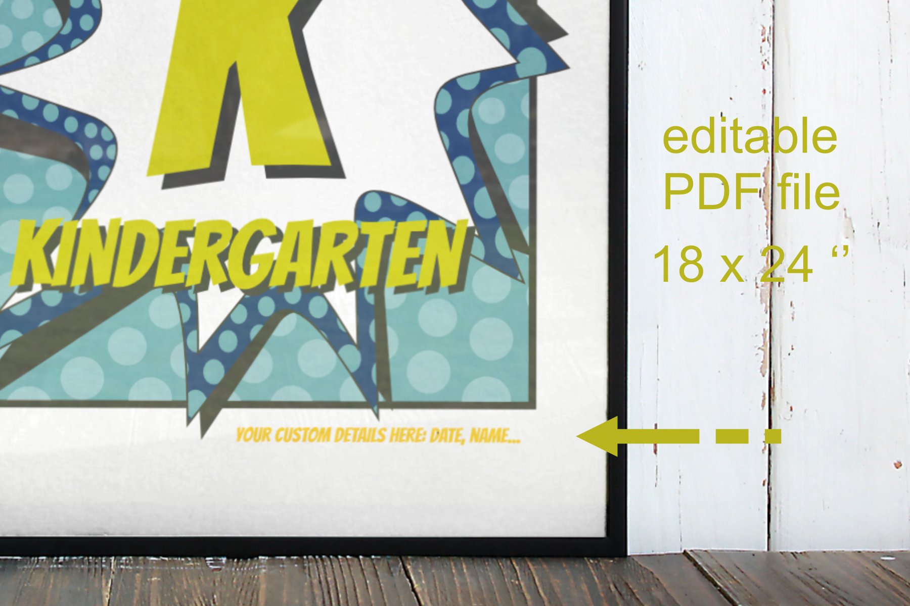 Light Blue First/Last Day of Kindergarten Printable Posters (581925 ...