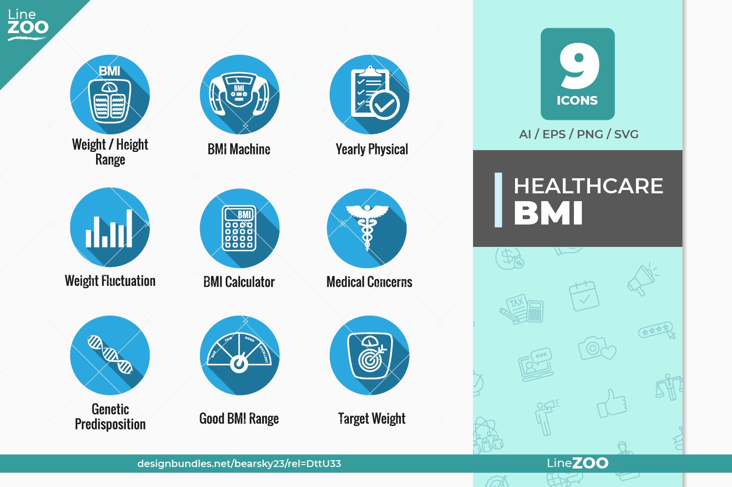 BMI / Body Mass Index Icons with scale and calculator (300795) | Icons ...