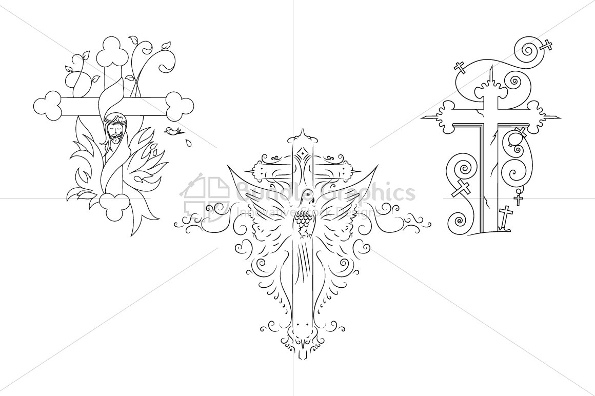 True Cross and Jesus Christ - Illustrative Artwork (20743 ...