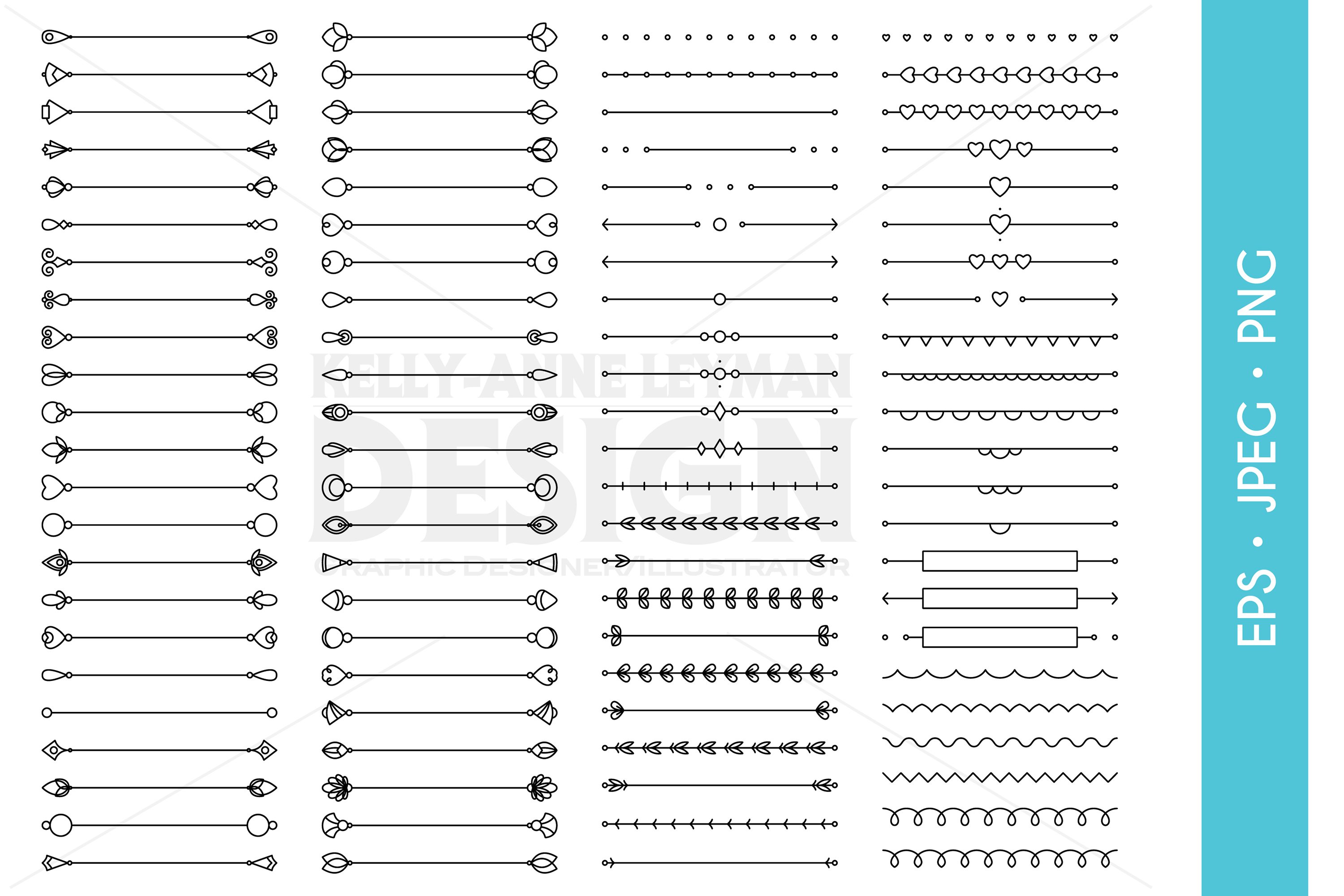 Text Divider Clipart, Page Dividers, Decorative Border (270118 ...