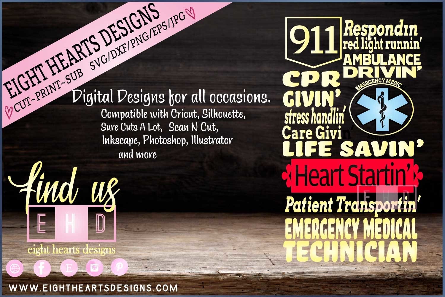 911 Respondin, Subway Art- SVG,DXF,PNG,EPS, (234652) | SVGs | Design ...