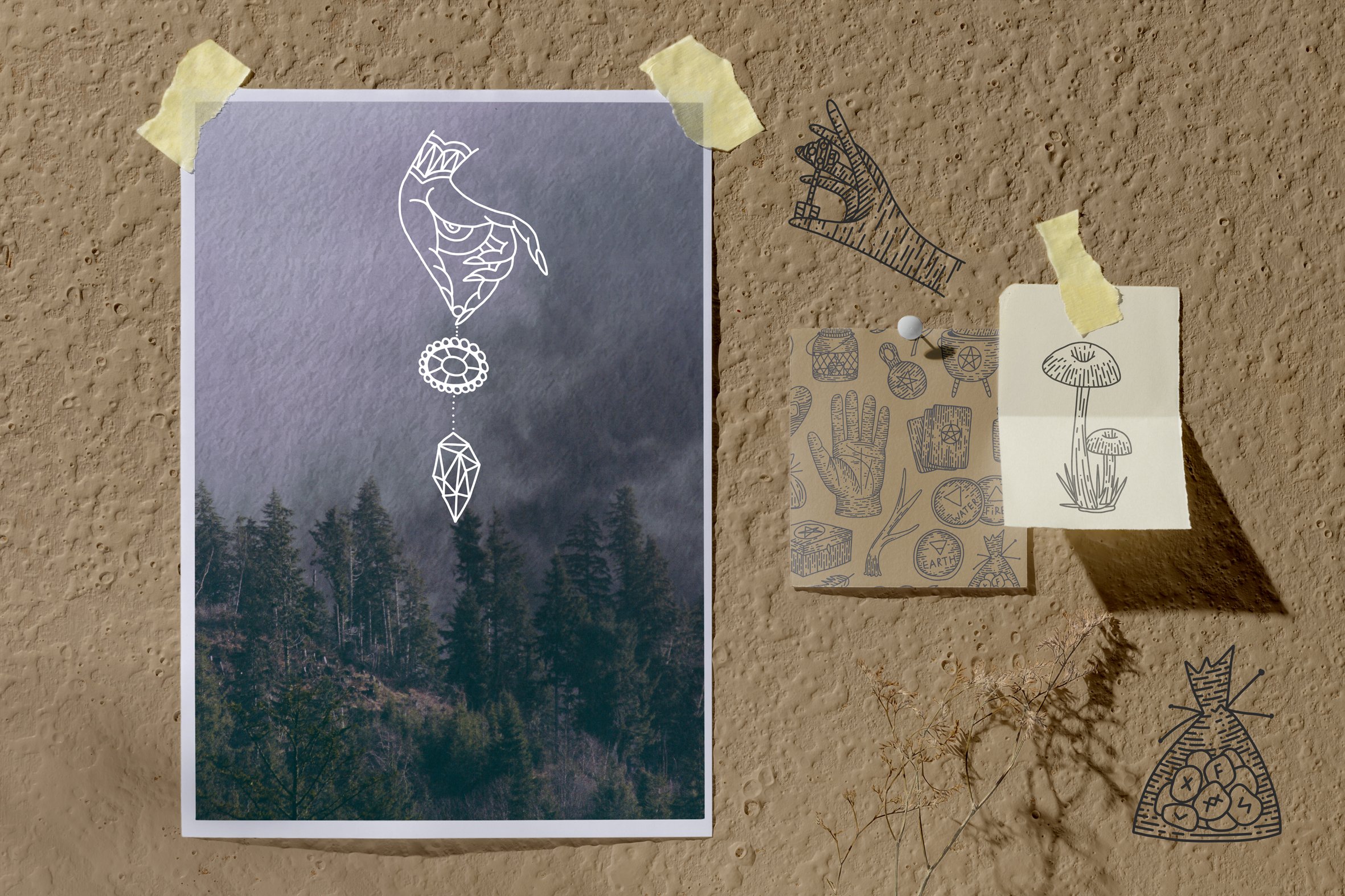 Secrets of the old witch. 125 object (1021239) | Illustrations | Design ...
